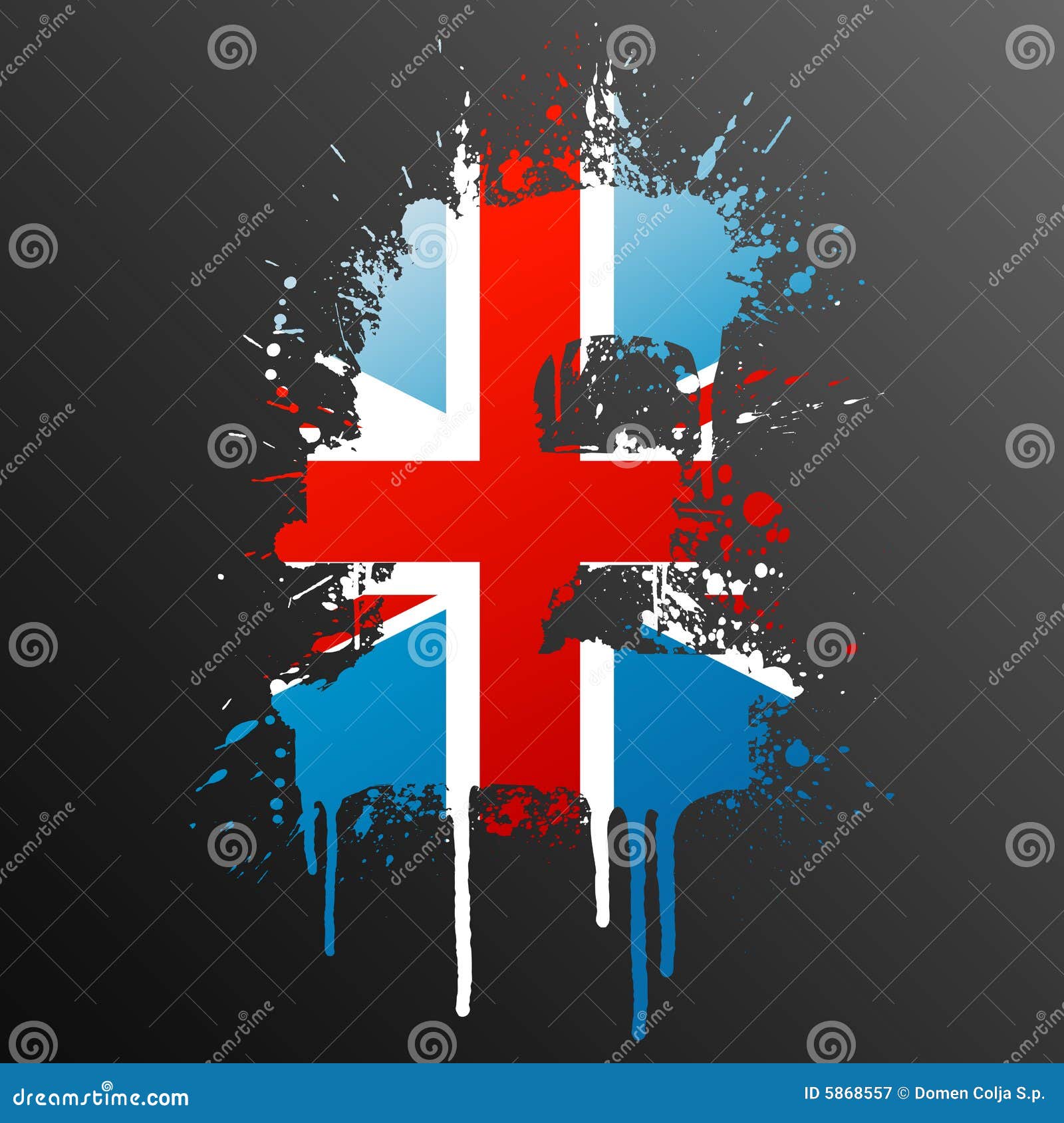 Het Engelse Pond Ploetert Element Vector Illustratie - Illustration of ...