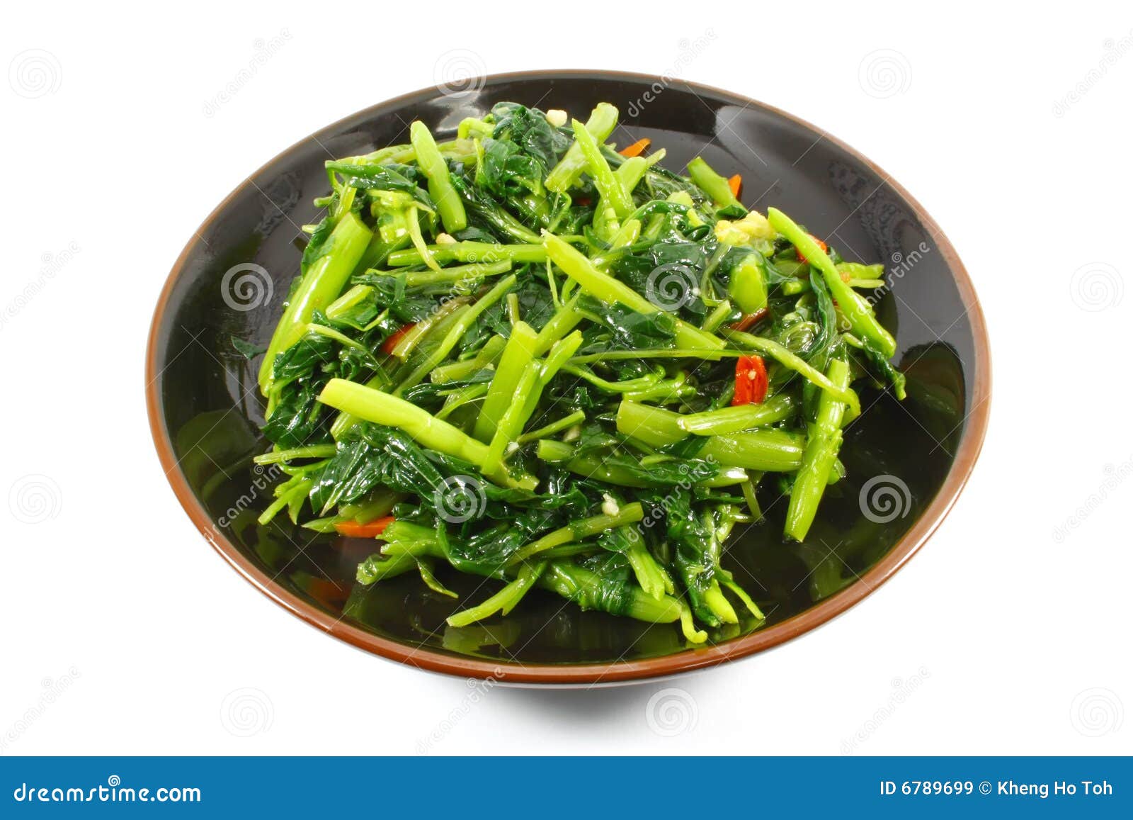 Het Enige Dienen Van Chinese Groenten Stock Afbeelding - Image of ...