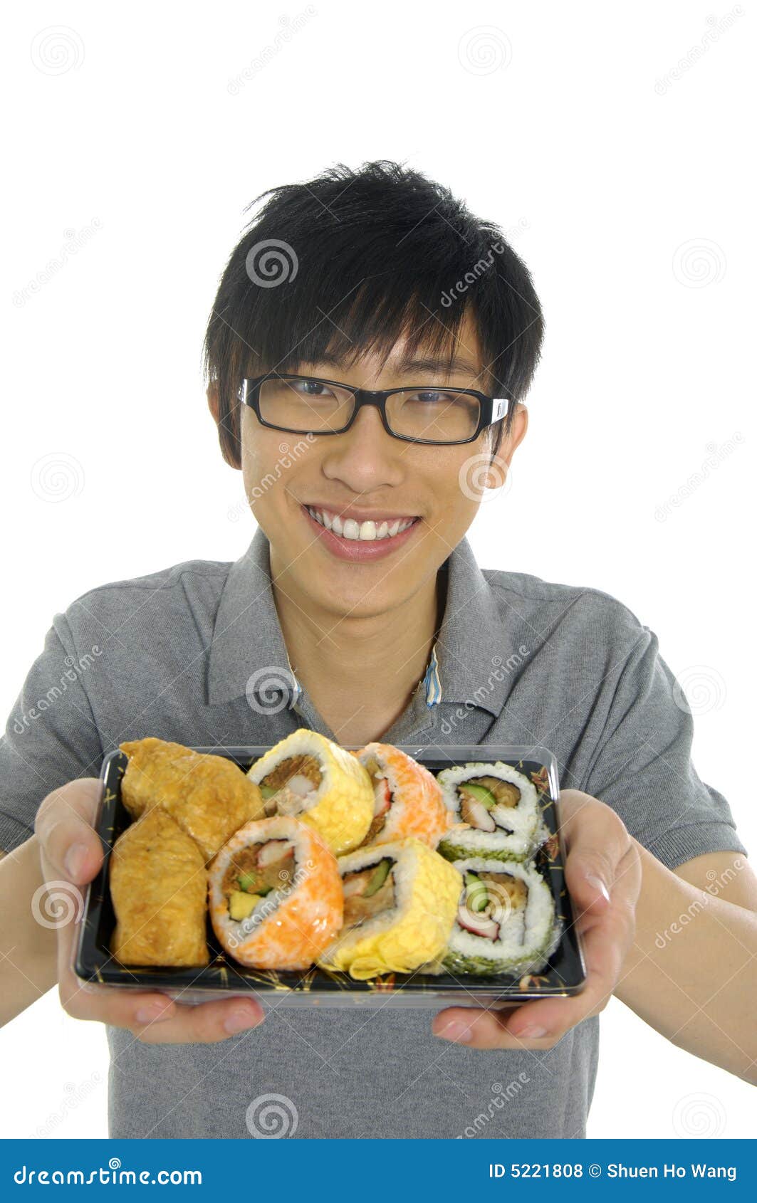 Het eten van sushi stock foto. Image of japan, oosters - 5221808