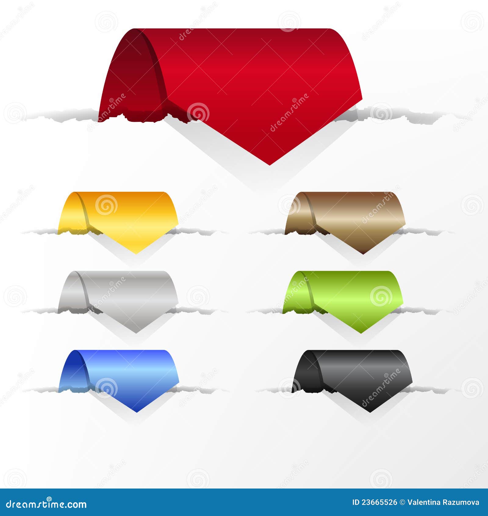 Het Etiket En De Pijlen Van De Markering Vector Illustratie ...