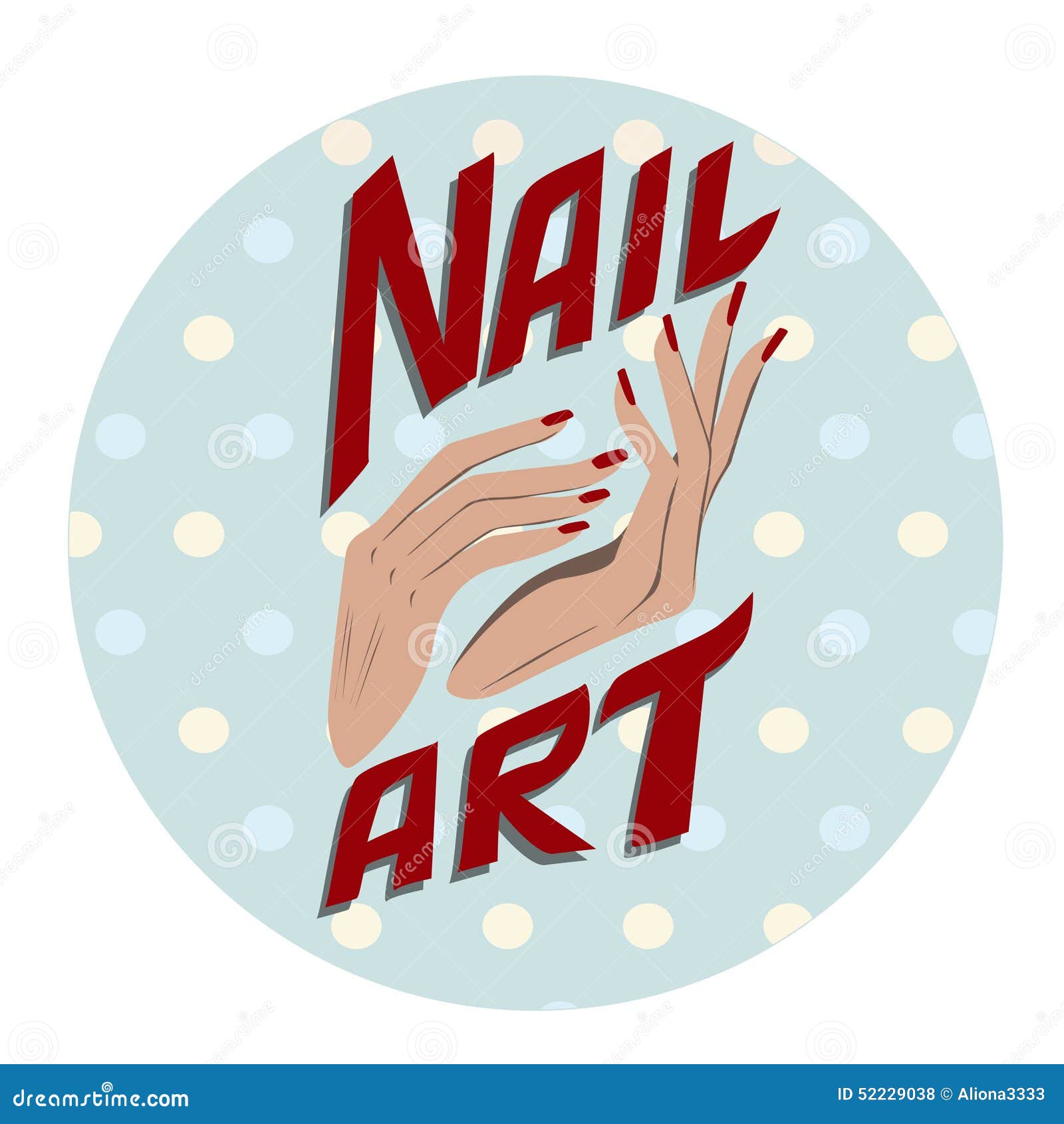 Het Etiket Van De Spijkerkunst Vector Illustratie - Illustration of ...