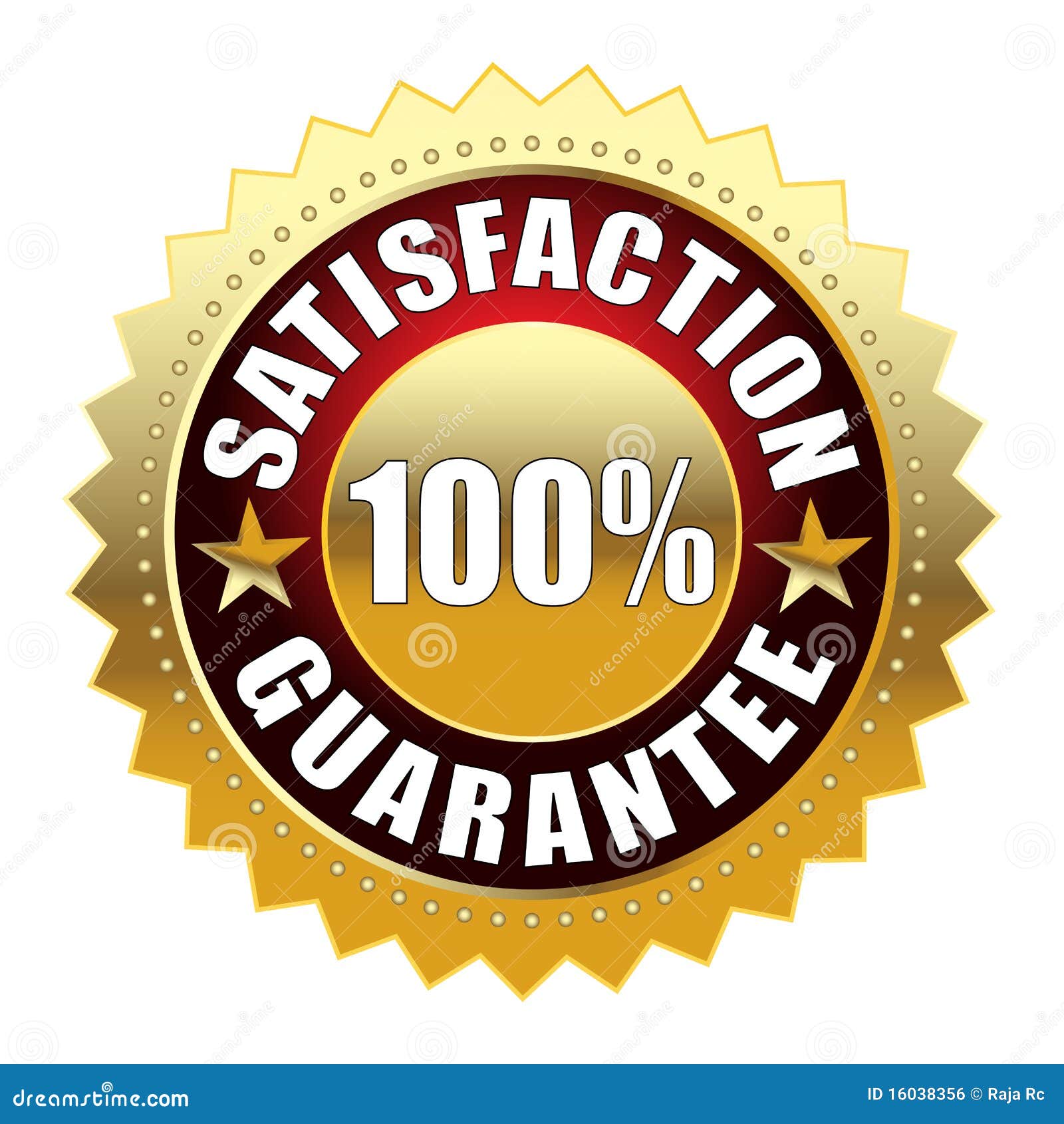 Het etiket van de waarborg vector illustratie. Illustration of ...