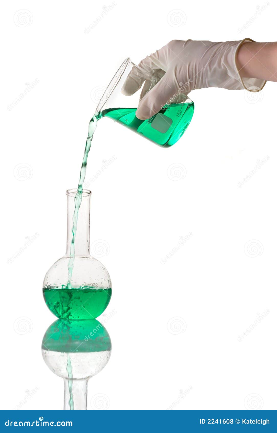 Het Experiment Van De Chemie Stock Foto - Image of bezinning, latex ...
