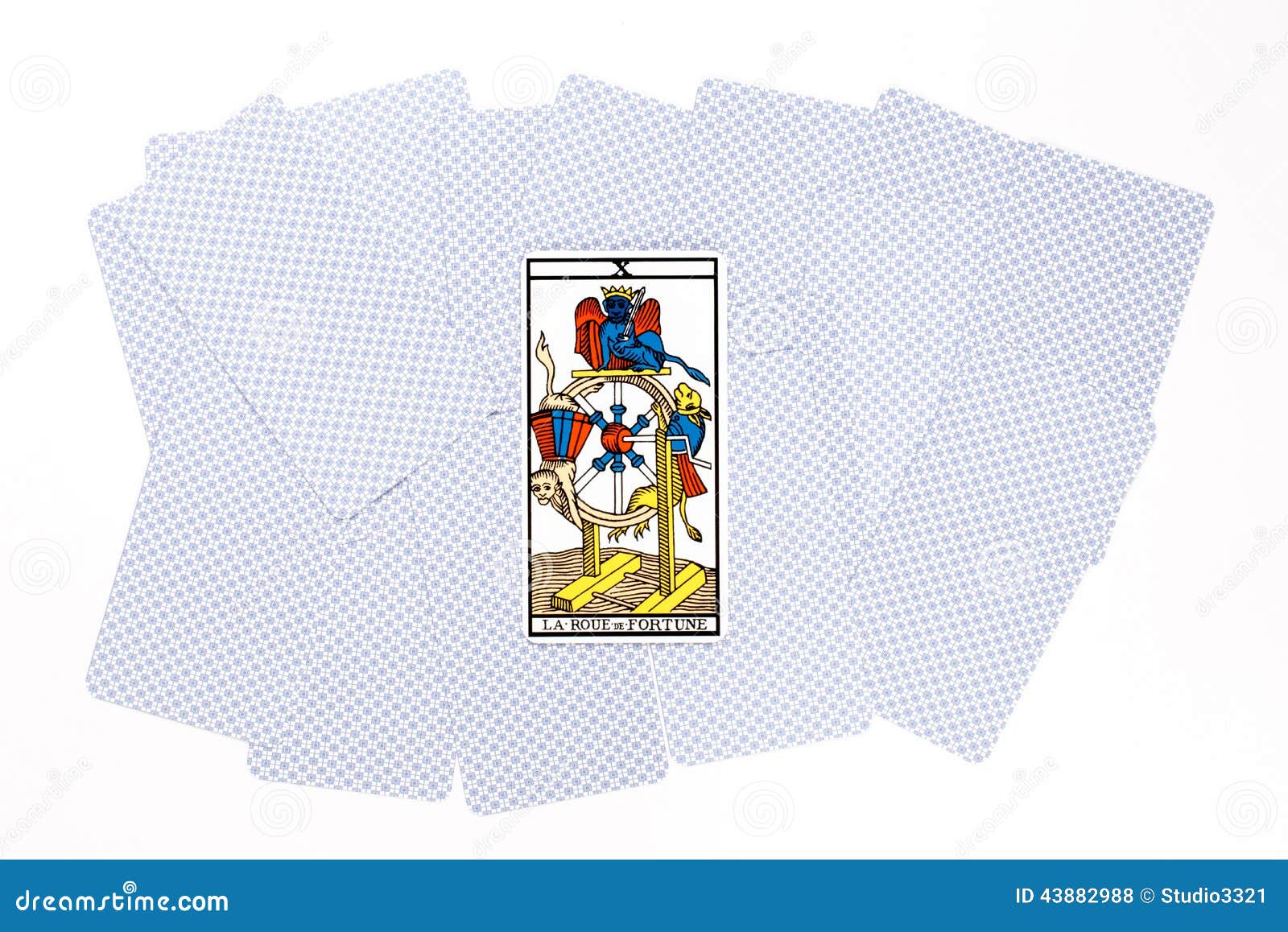 Het Fortuin Van De Tarotkaart Trekt Stock Foto - Image of ...