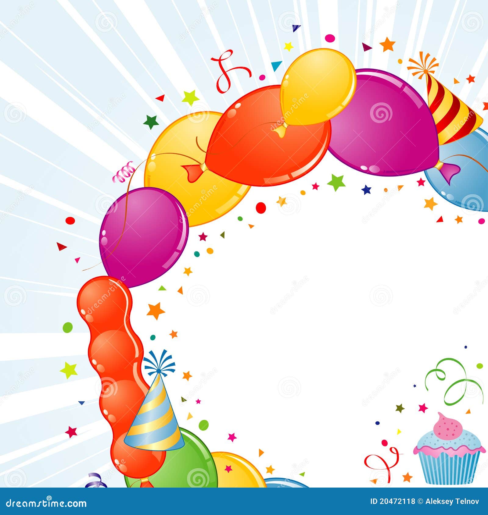 Verjaardagsframe Clipart