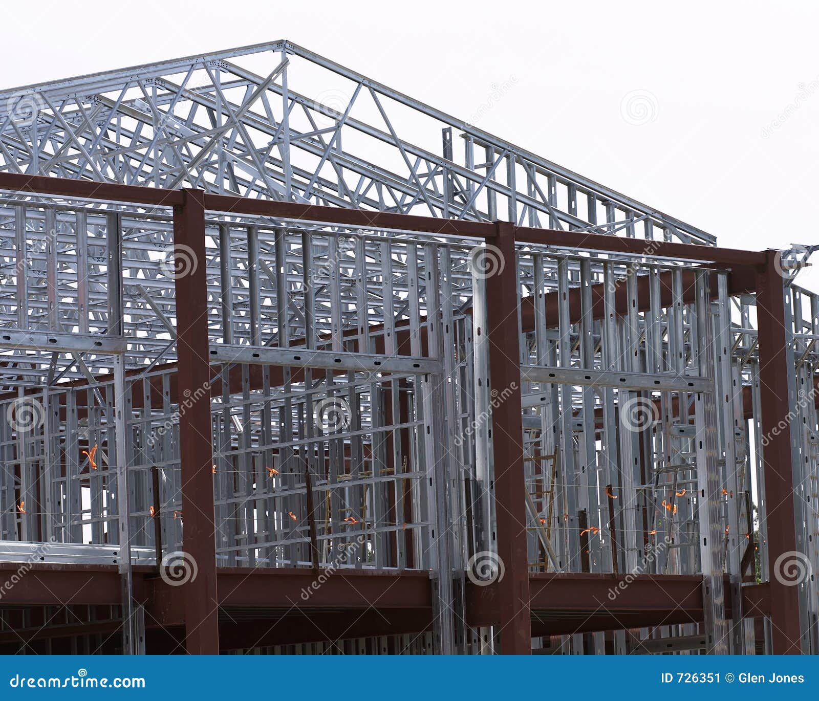 Het frame van het staal stock afbeelding. Image of baan - 726351