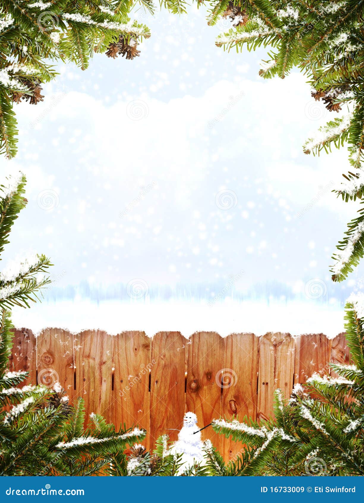 Het frame van Kerstmis stock afbeelding. Image of pijnboom - 16733009