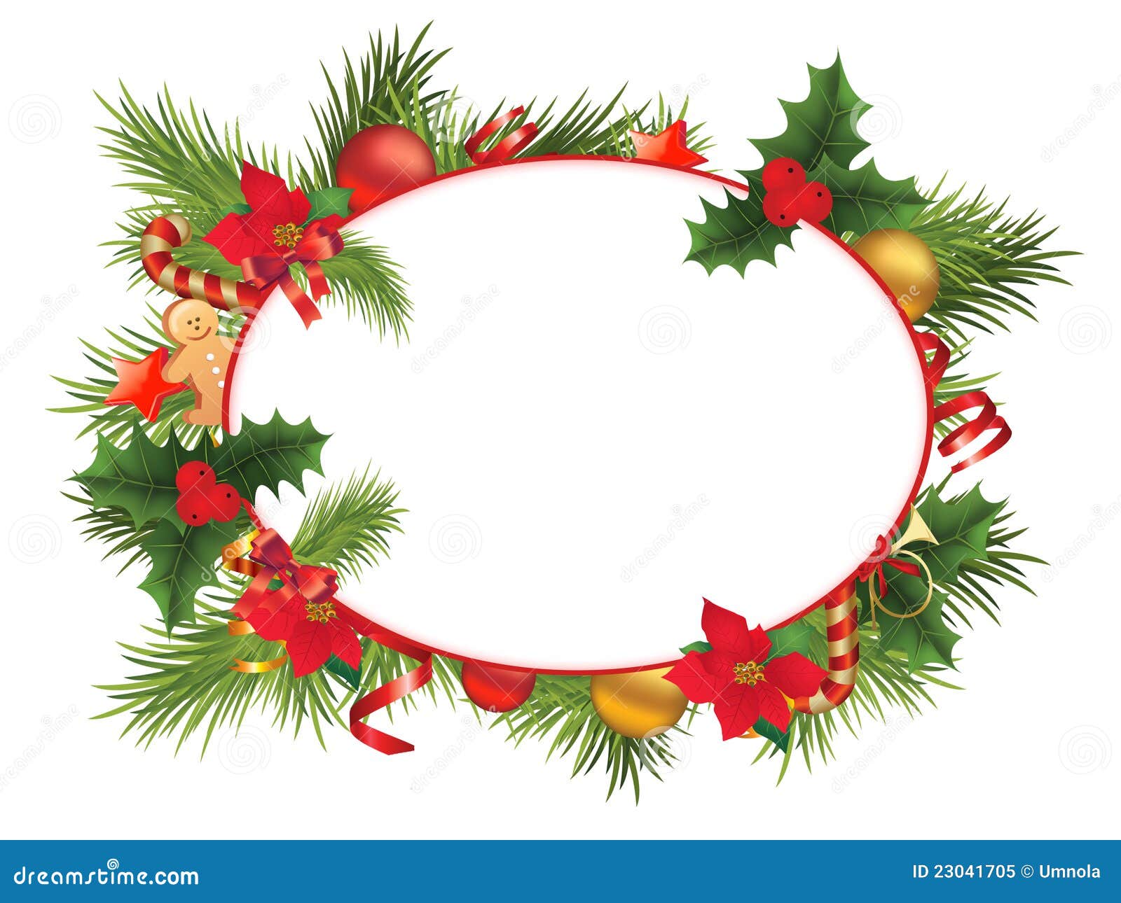 Het frame van Kerstmis stock illustratie. Illustration of spatie - 23041705