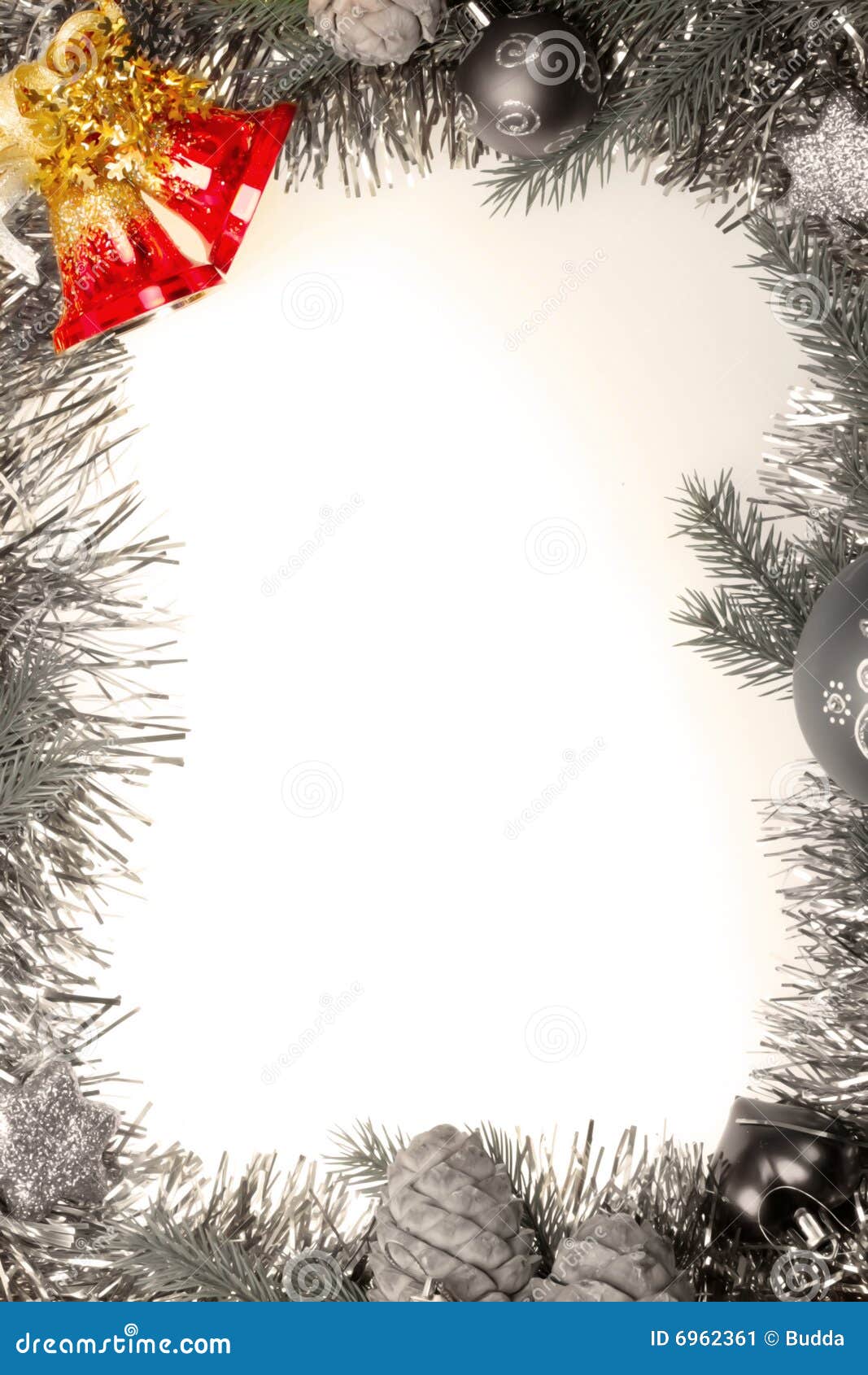 Het frame van Kerstmis stock afbeelding. Image of goud - 6962361