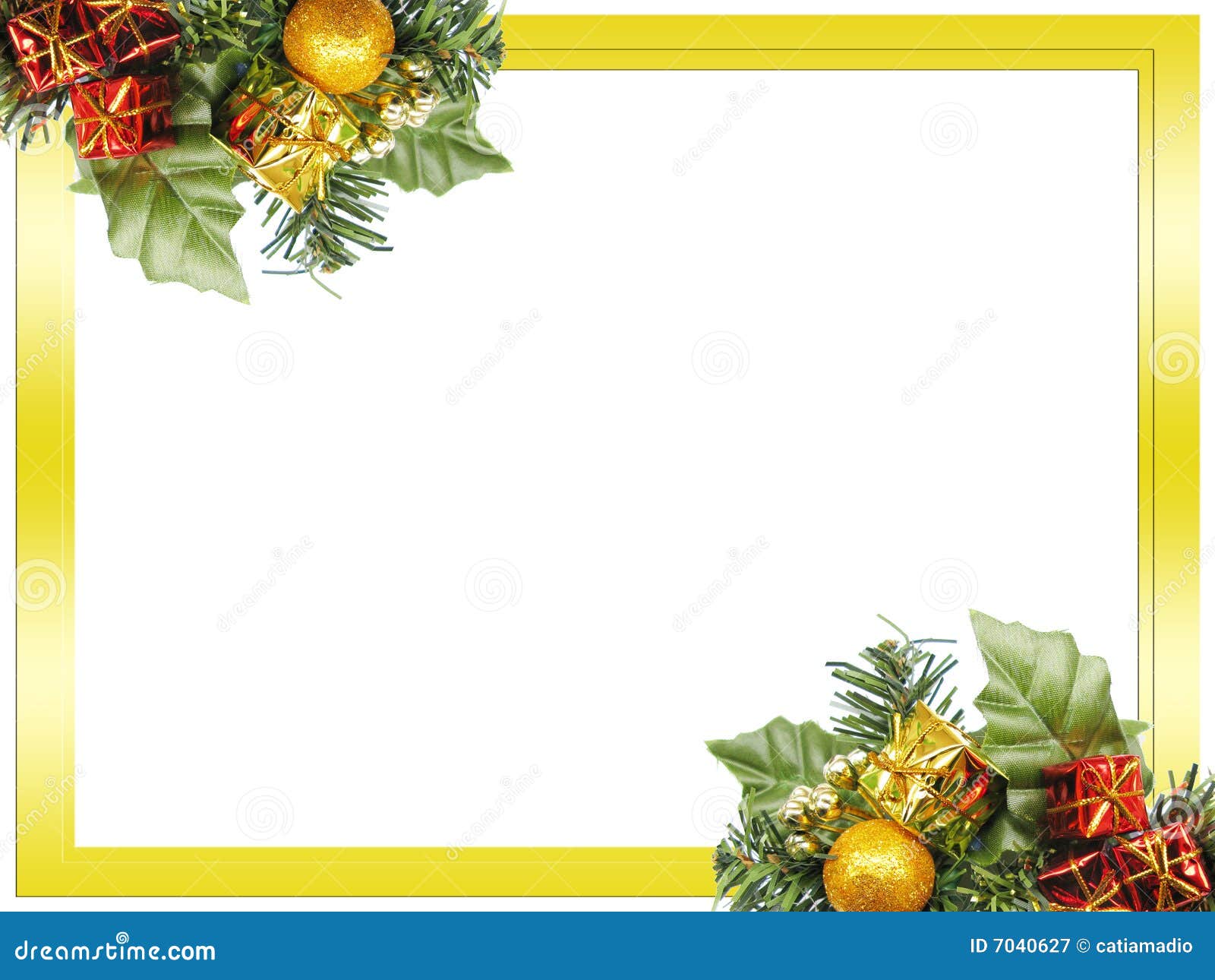 Het frame van Kerstmis stock afbeelding. Image of jaar - 7040627