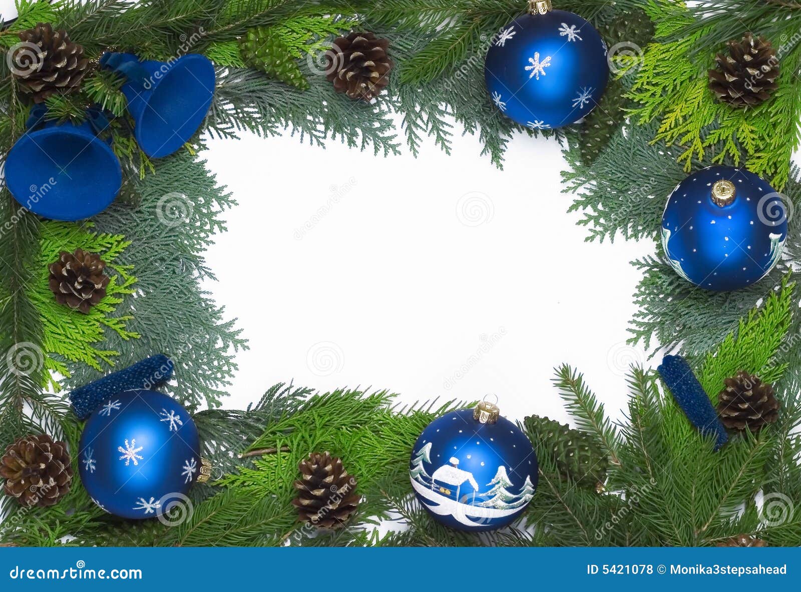 Het Frame Van Kerstmis Decoratie Stock Foto - Image of versiering ...