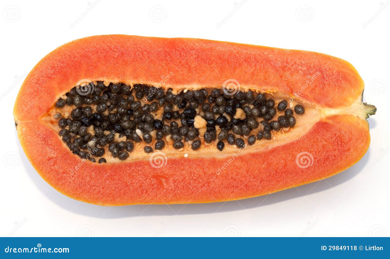 Het Fruit Van De Papaja Isoleert Stock Foto - Image of vers, nagerecht ...