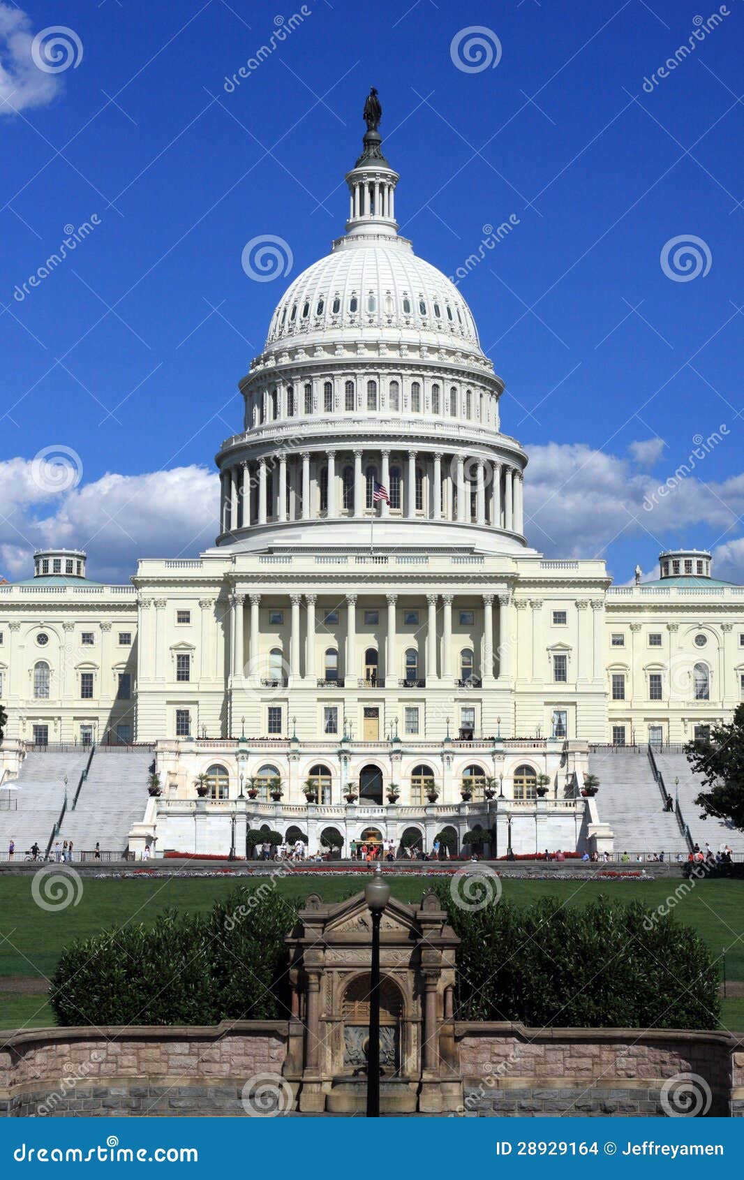 Het Gebouw Van Het Capitool Van De V.S. in Washington, Gelijkstroom ...