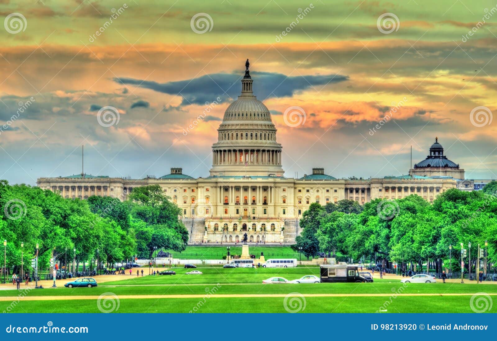 Het Gebouw Van Het Capitool Van Verenigde Staten in Washington ...