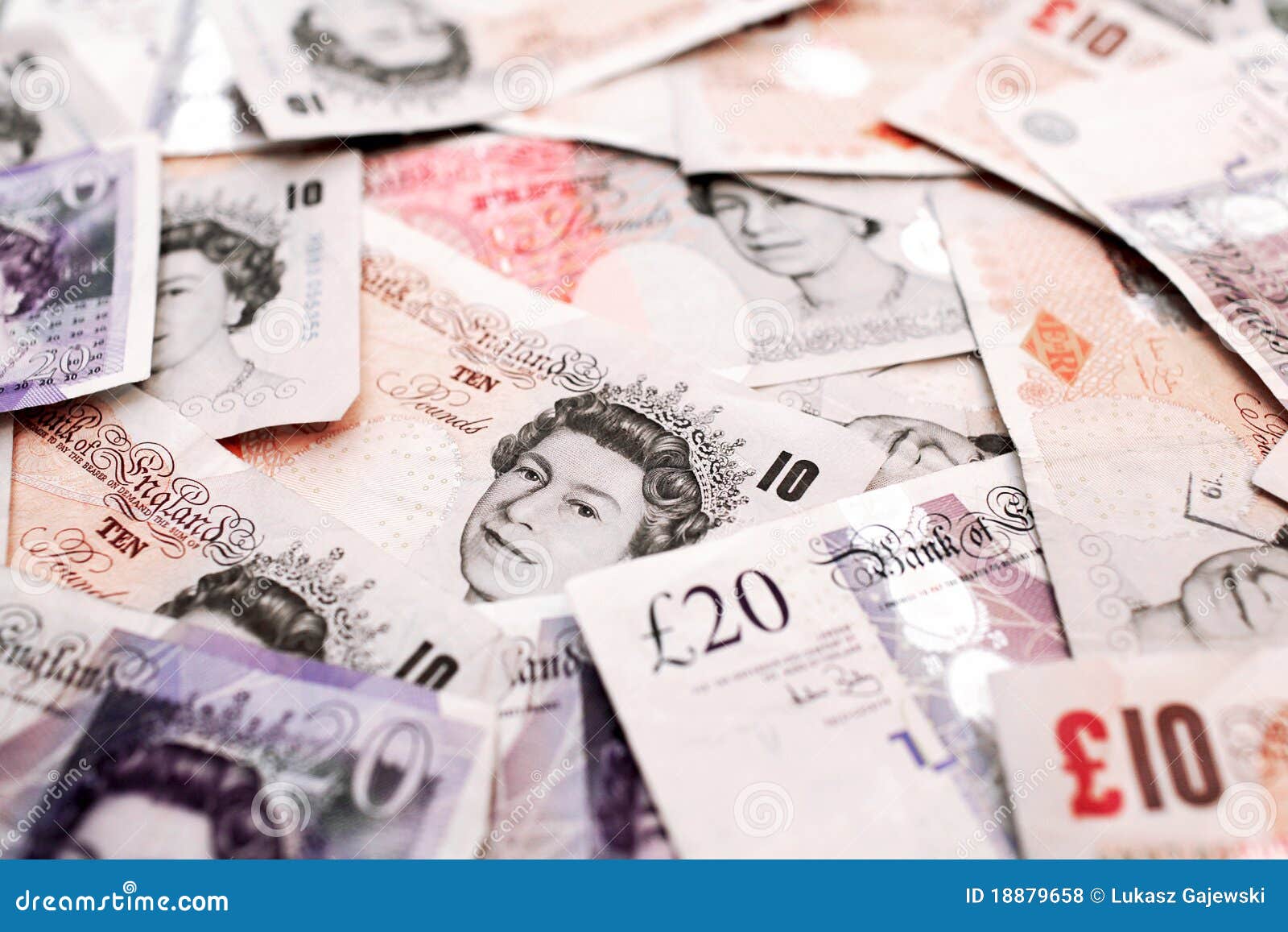 Het Geld Van De Britse Bankbiljetten Van De Munt Redactionele Stock ...