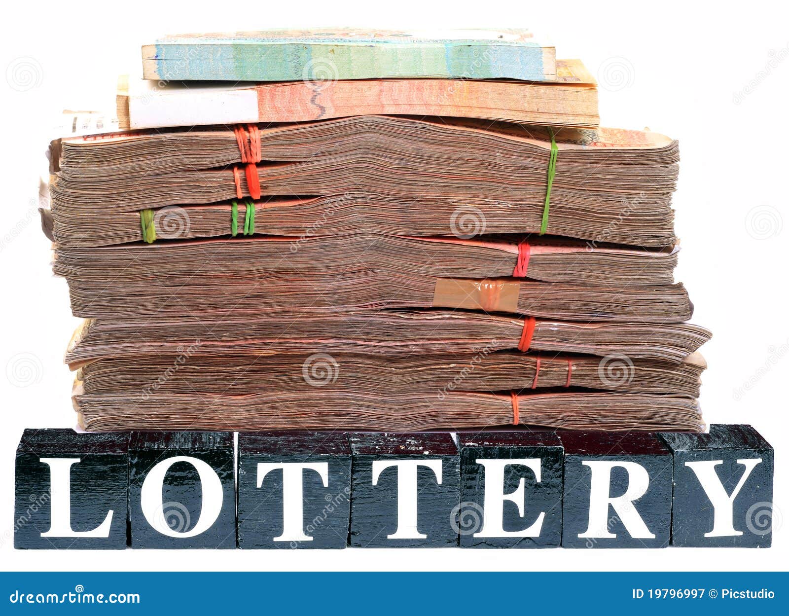 Het geld van de loterij stock afbeelding. Image of loterij - 19796997