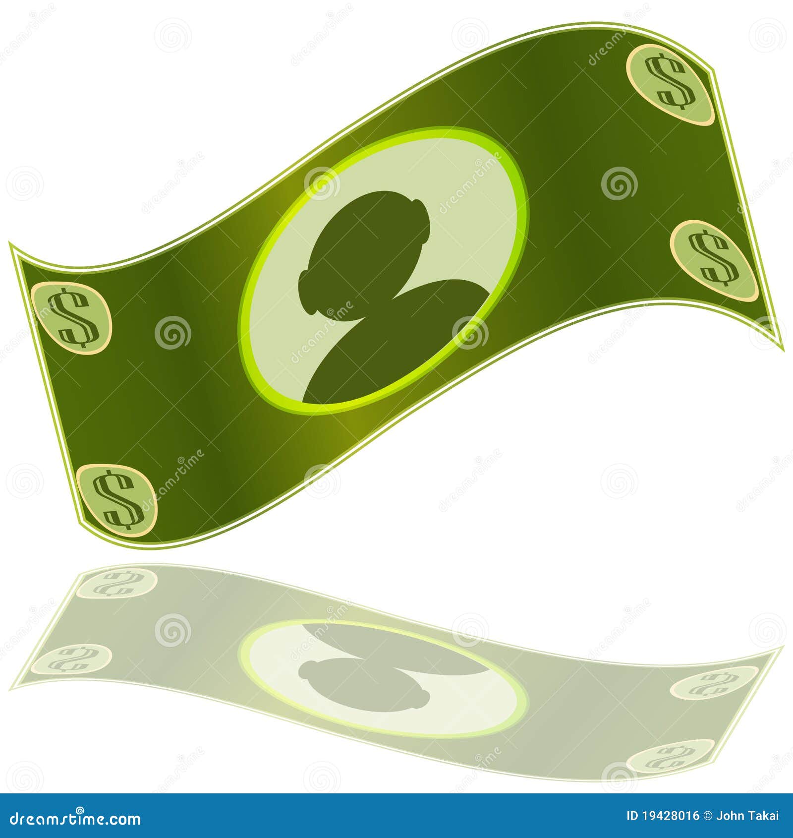 Het Geld Van Het Teken Van De Dollar Vector Illustratie - Illustration ...