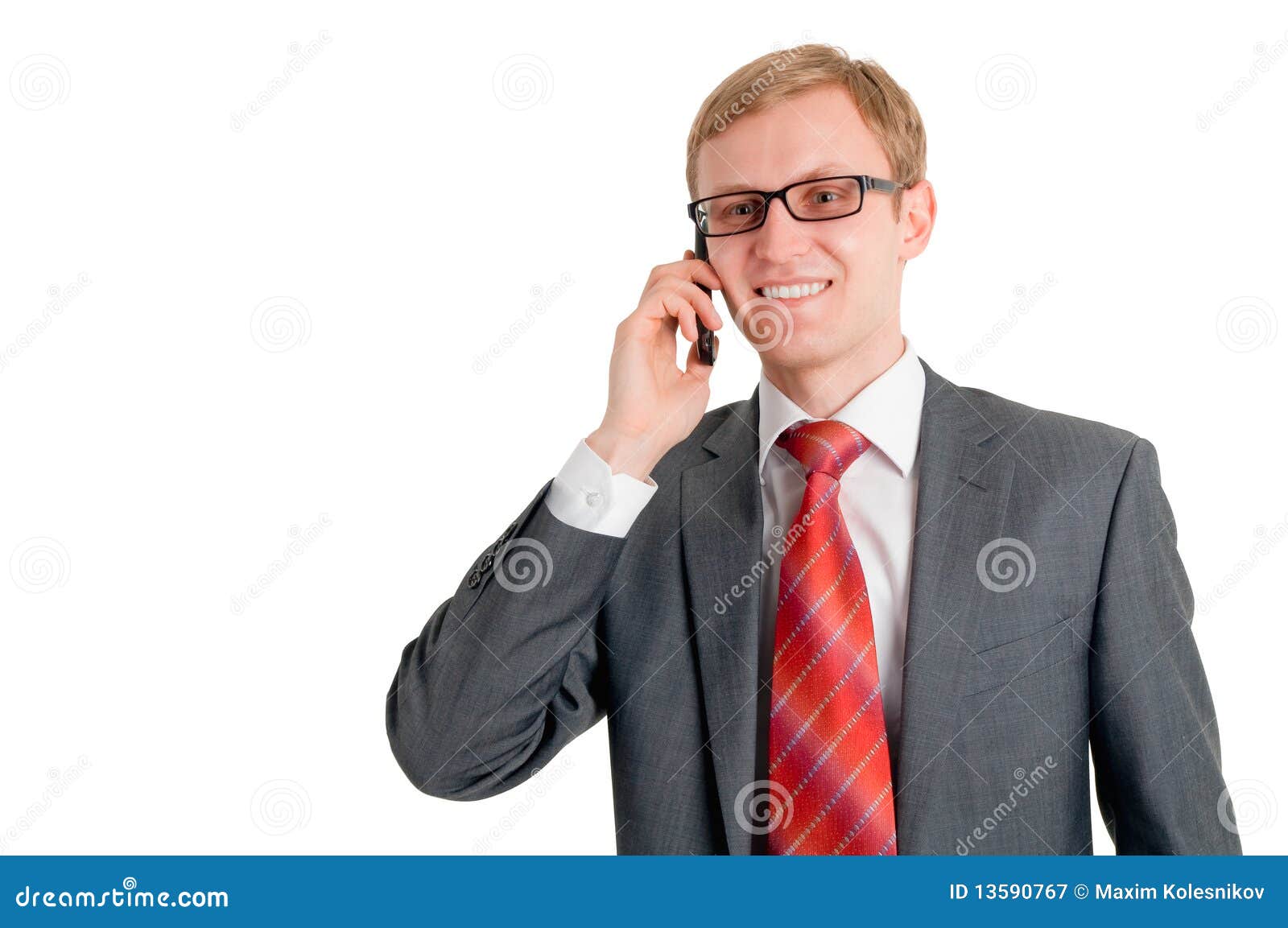 Het Gesprek Van De Telefoon Stock Afbeelding - Image of bureau, één ...