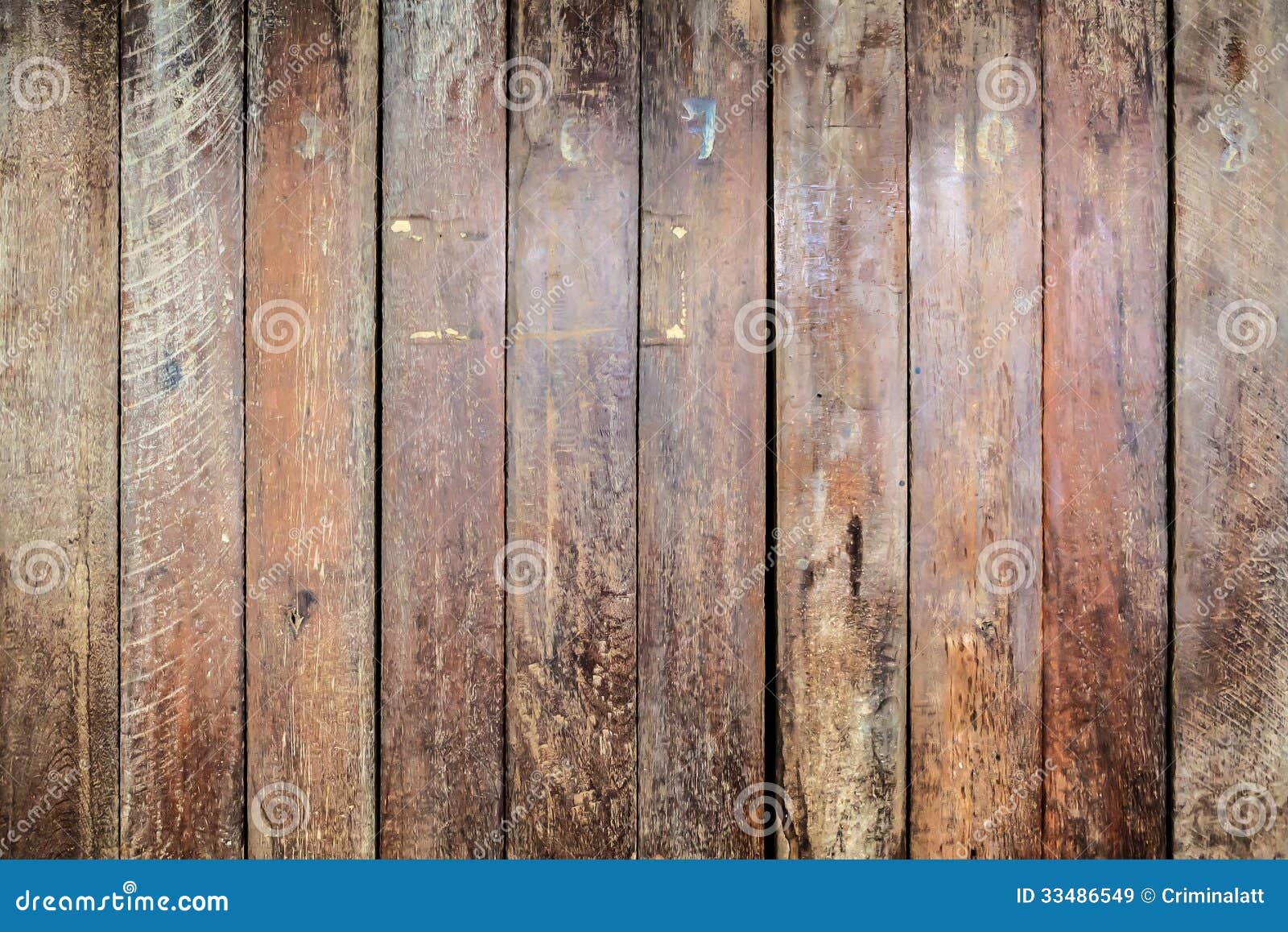 Het Gestreepte Hout Van De Patroon Bruine Plank Wal Stock Afbeelding ...