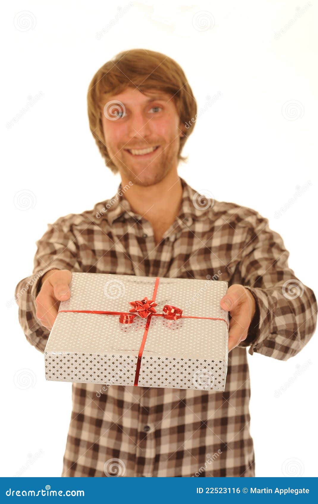 Het Geven van de gift stock foto. Image of vreugde, heden - 22523116