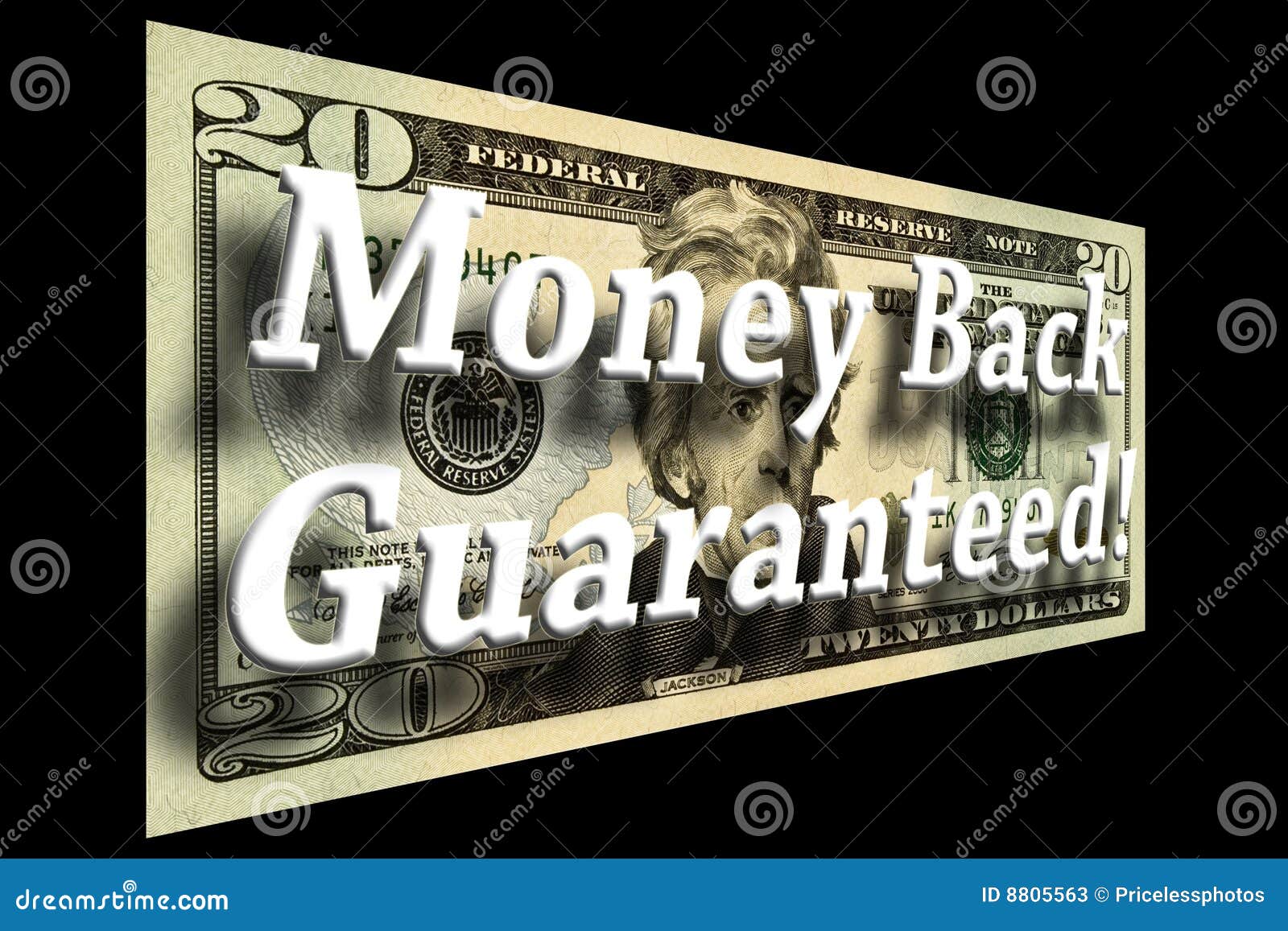 Het Gewaarborgde Concept Van Het Geld Terug Stock Illustratie ...