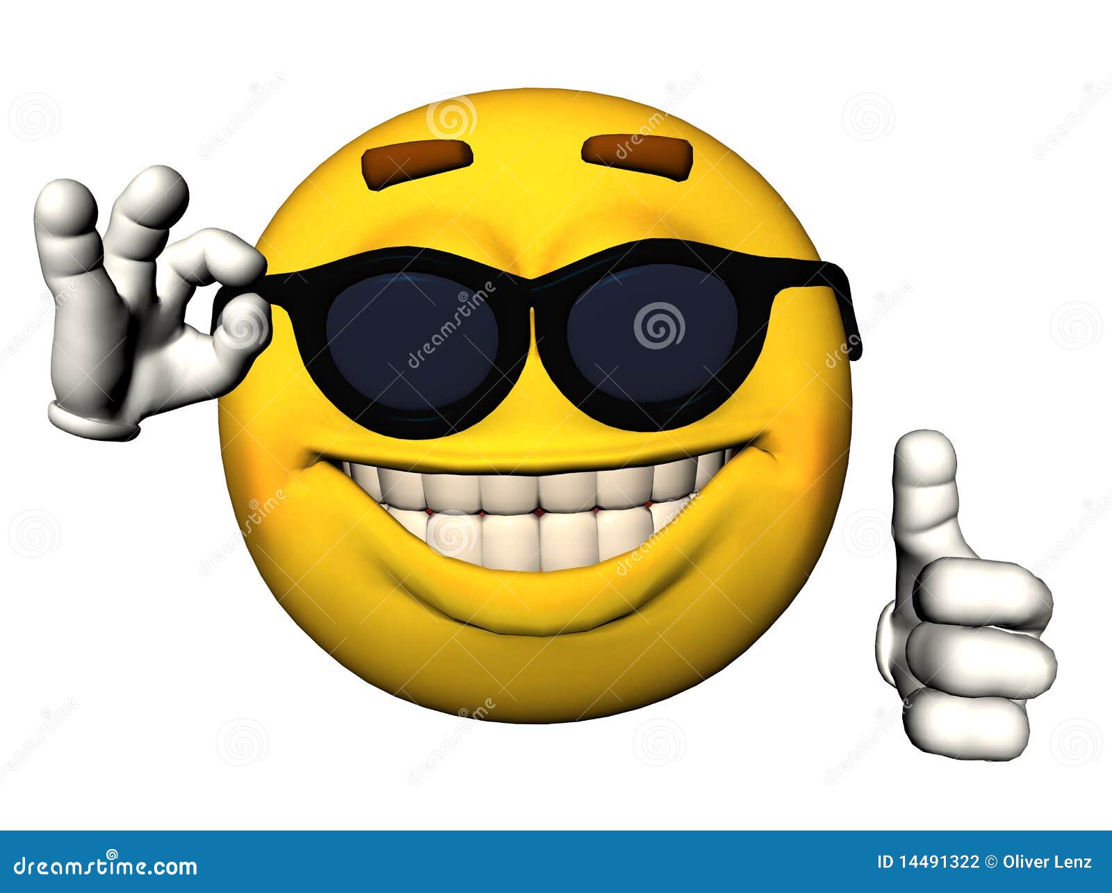 Smiley Gezicht Duim Omhoog Smile & Thumbs Up Job Goed Gedaan