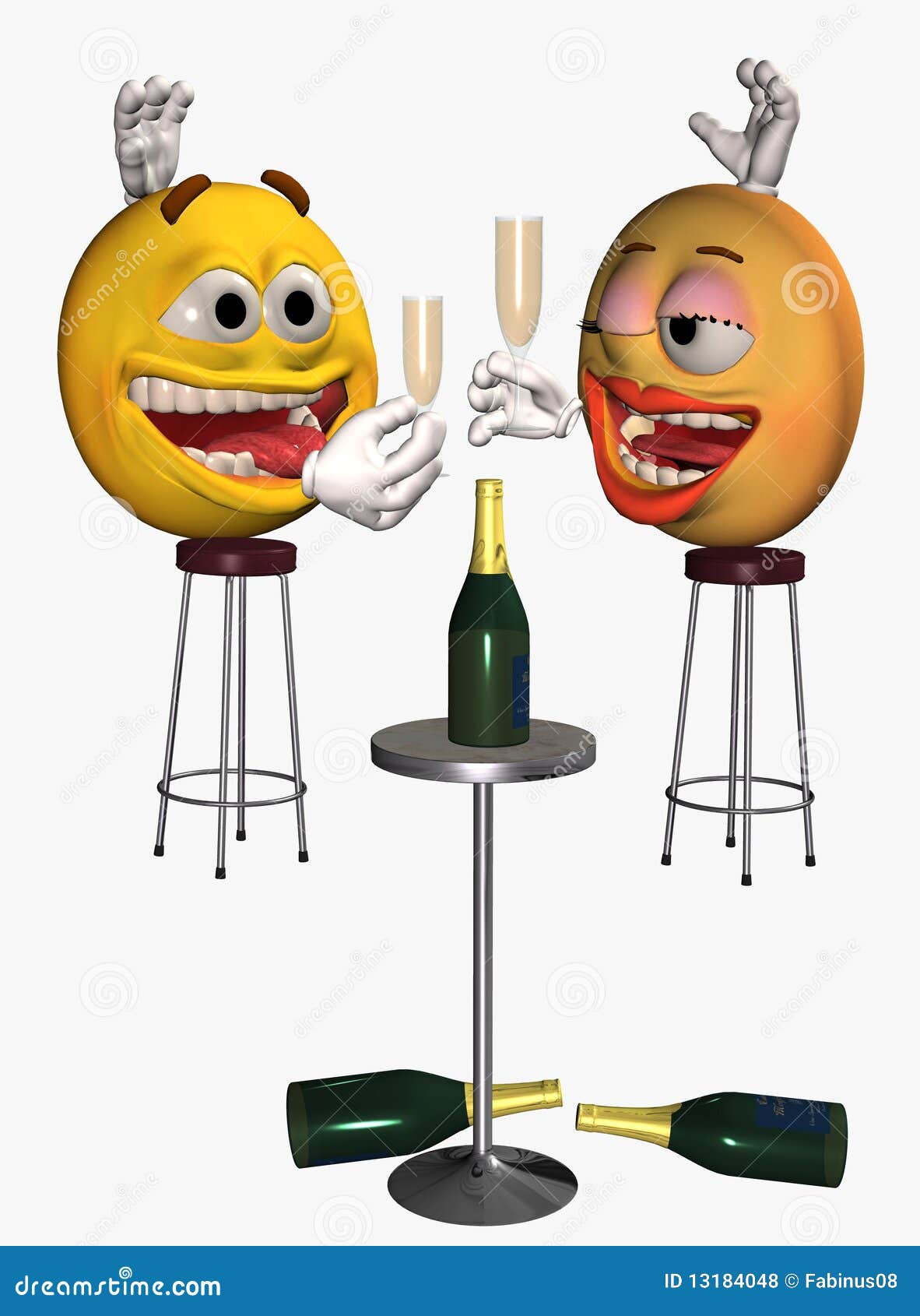 Het Gezichtspaar Van Smiley Het Drinken Stock Foto - Image of smiley ...