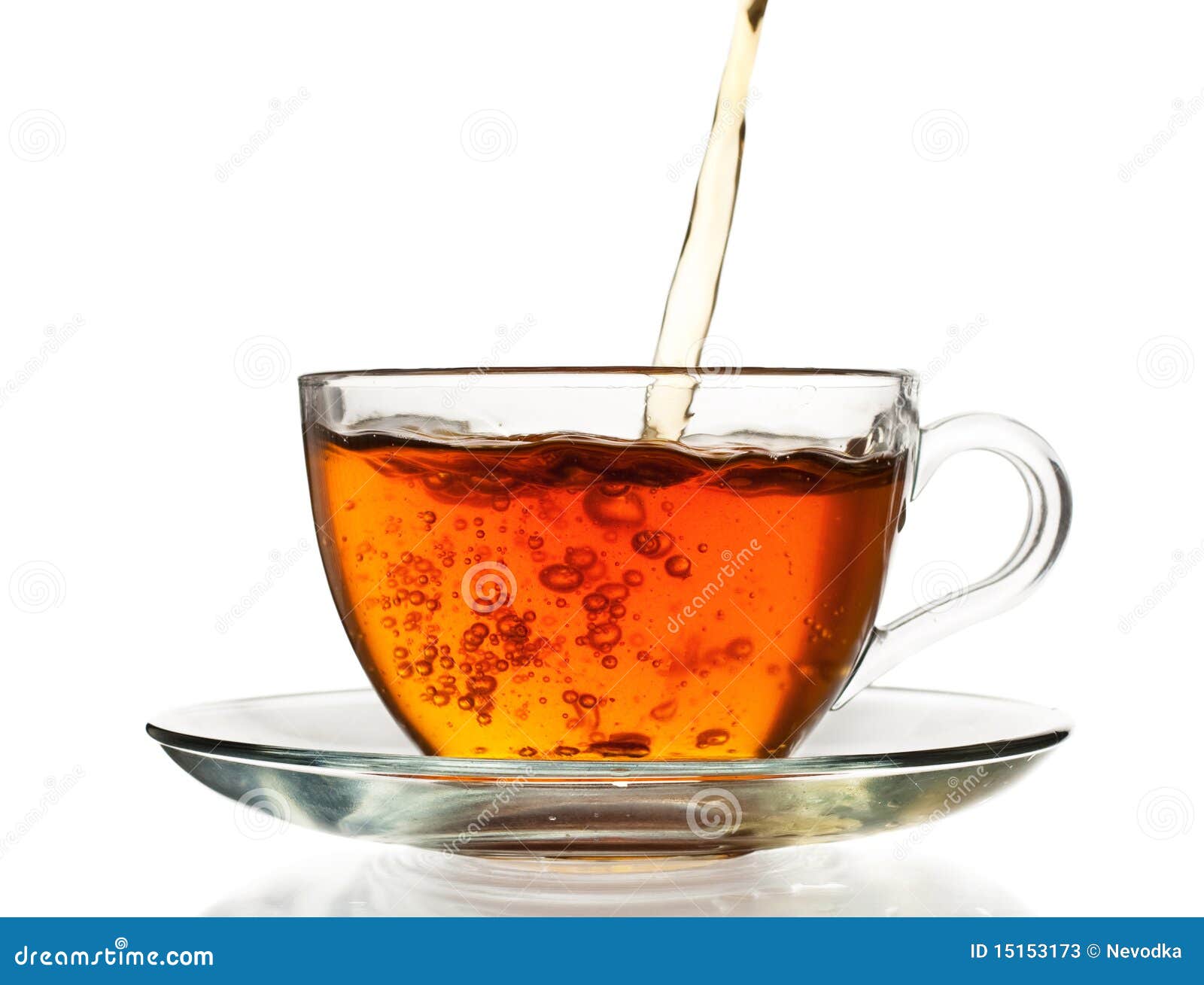 Het Gieten Van De Thee in De Kop Stock Afbeelding - Image of ...