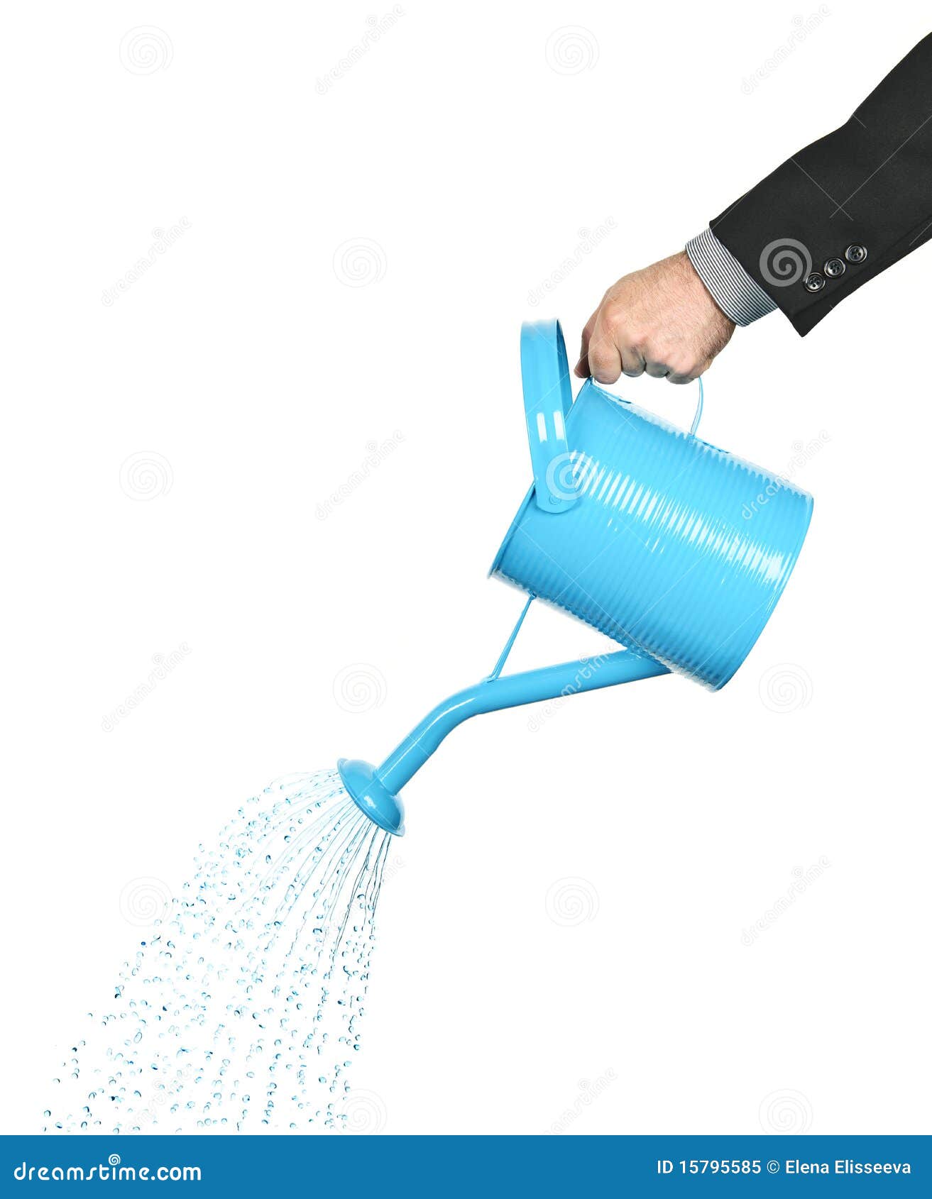 Het Gietende Water Van De Hand Van Gieter Stock Afbeelding - Image of ...