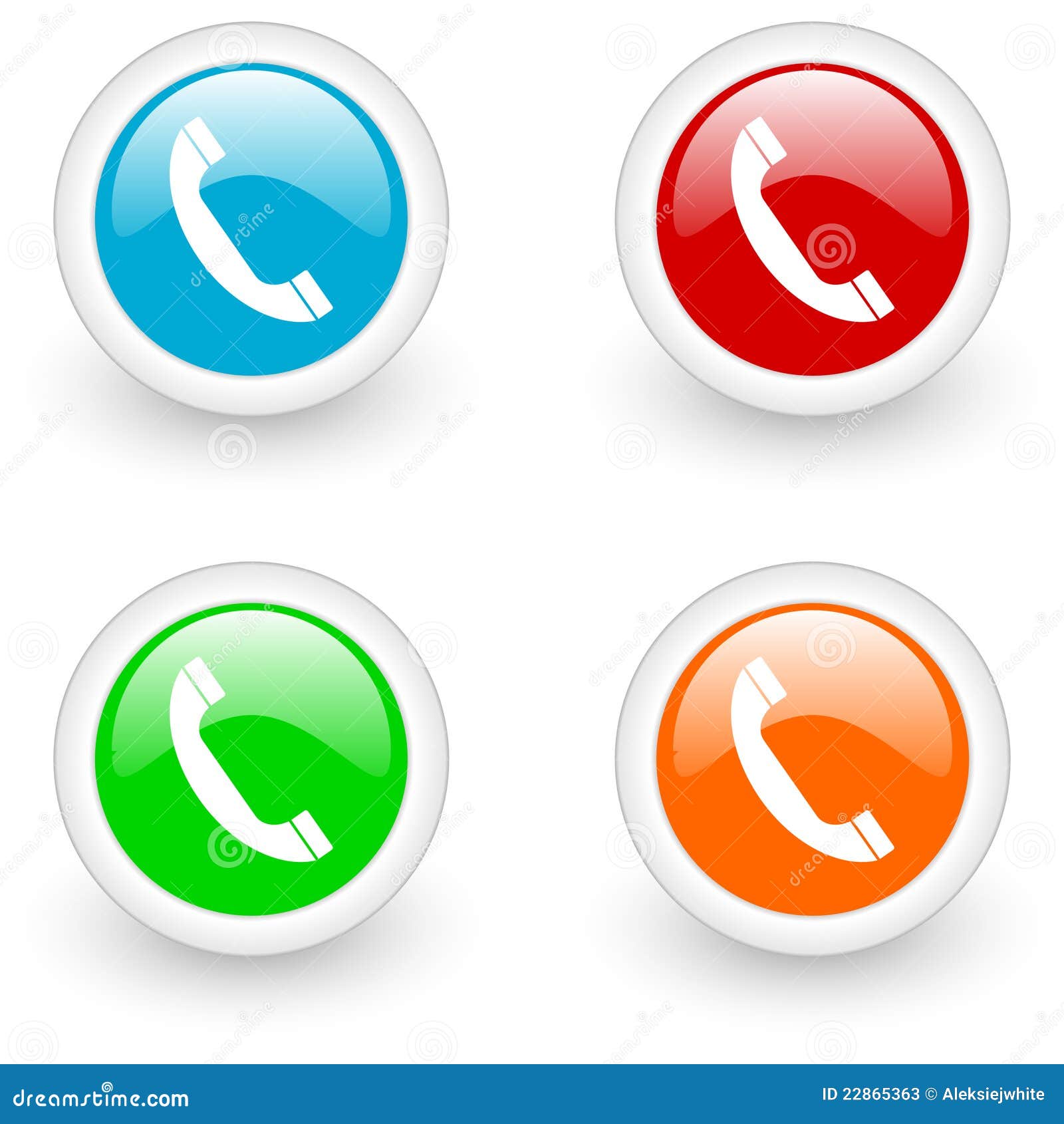 Het Glanzende Pictogram Van De Telefoon Stock Illustratie ...