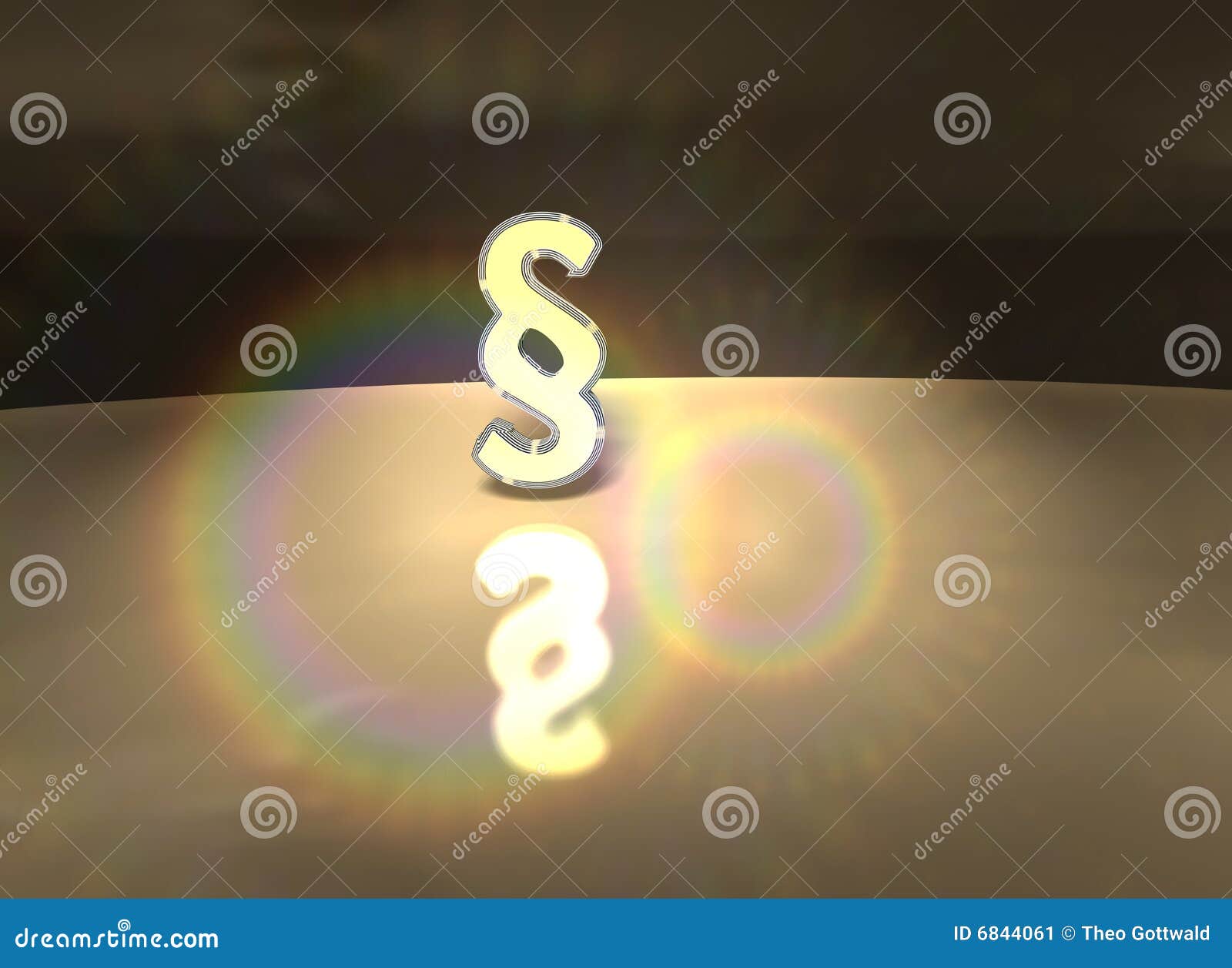 Het Glanzende Symbool Van De Paragraaf Stock Illustratie - Illustration ...