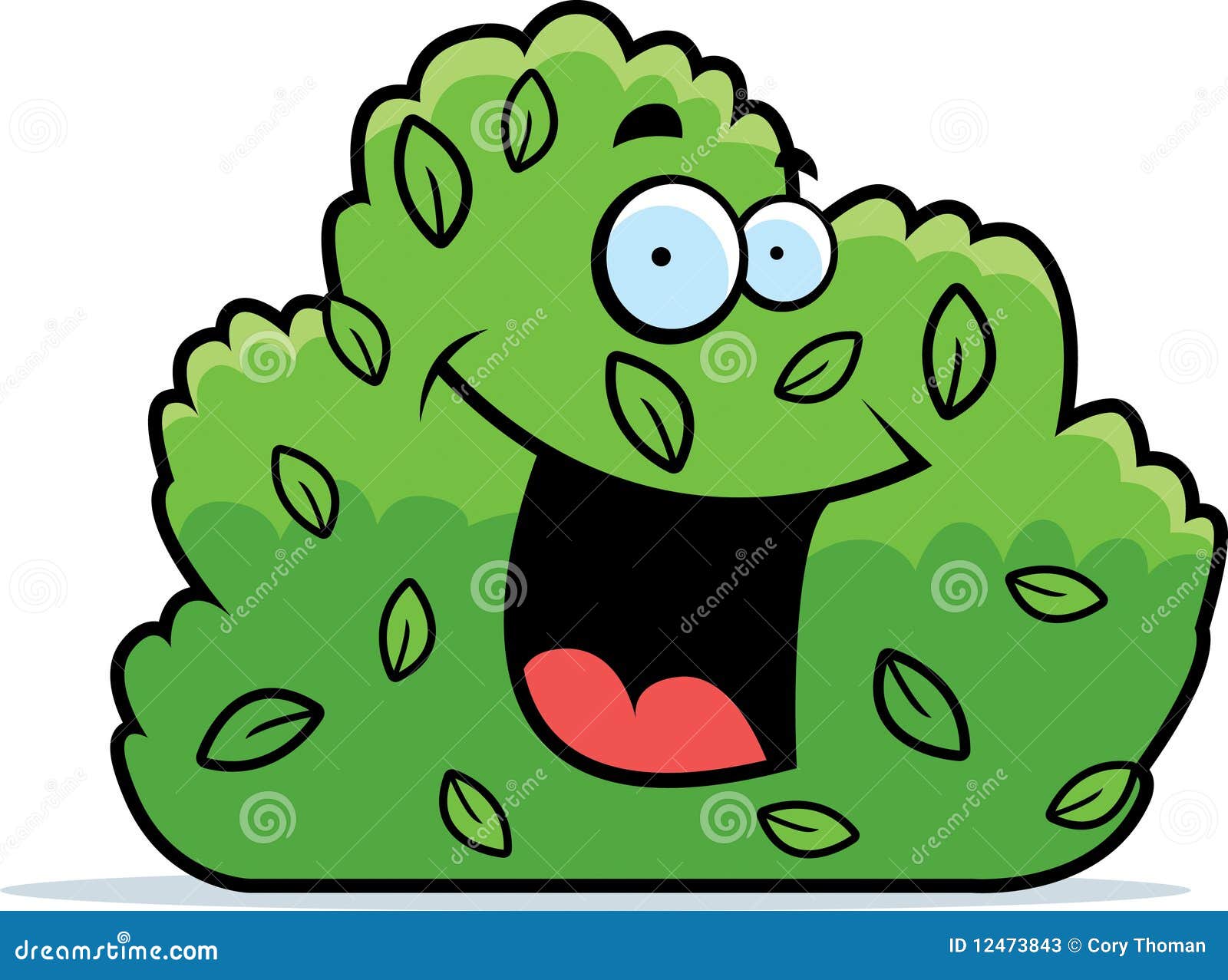 Het Glimlachen Van De Struik Vector Illustratie - Illustration of ...