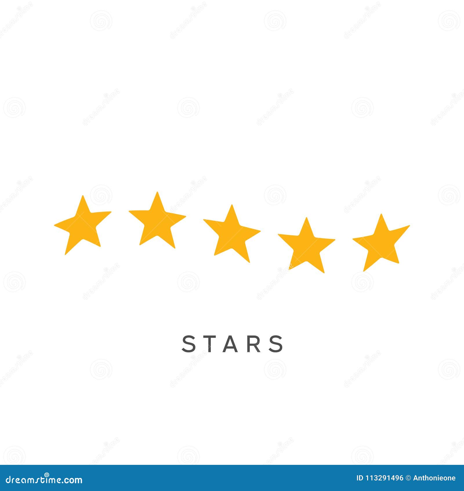 Het Golven Van Vijf Sterren Die Symbool Schatten Vector Illustratie ...