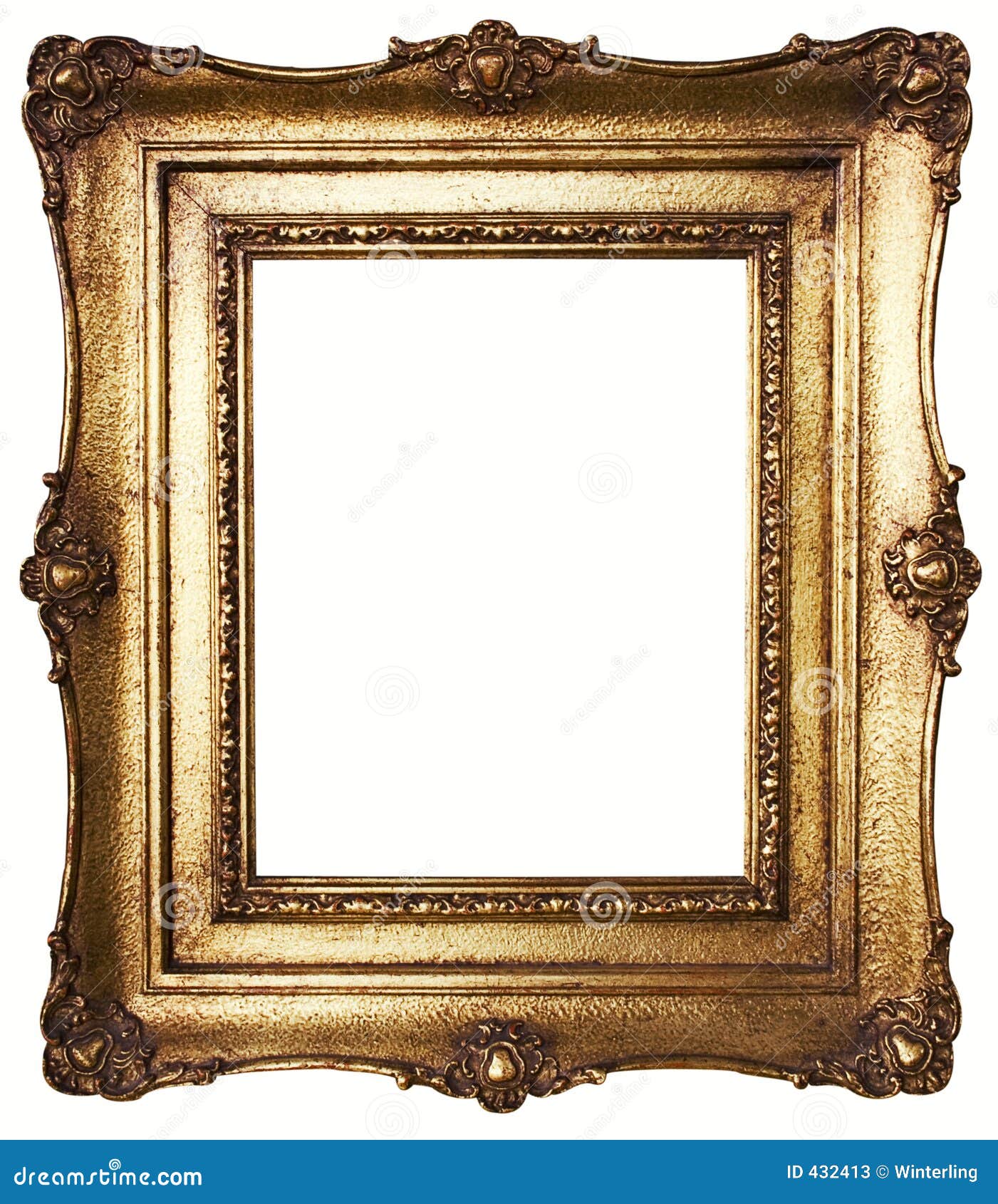 Het Goud Van De Omlijsting (Inbegrepen Weg) Stock Afbeelding - Image of ...