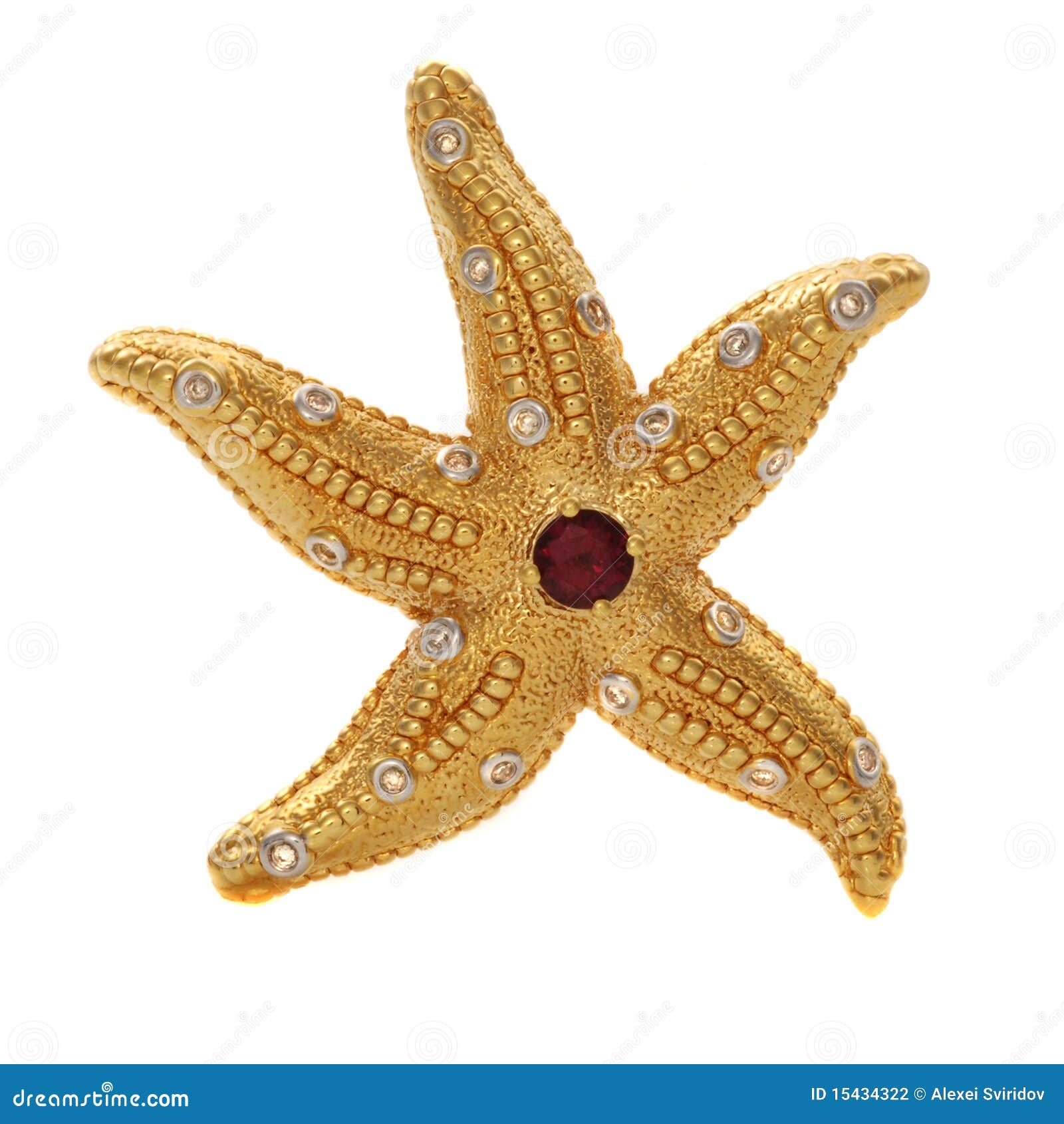 Het goud van de zeester stock foto. Image of juwelier - 15434322