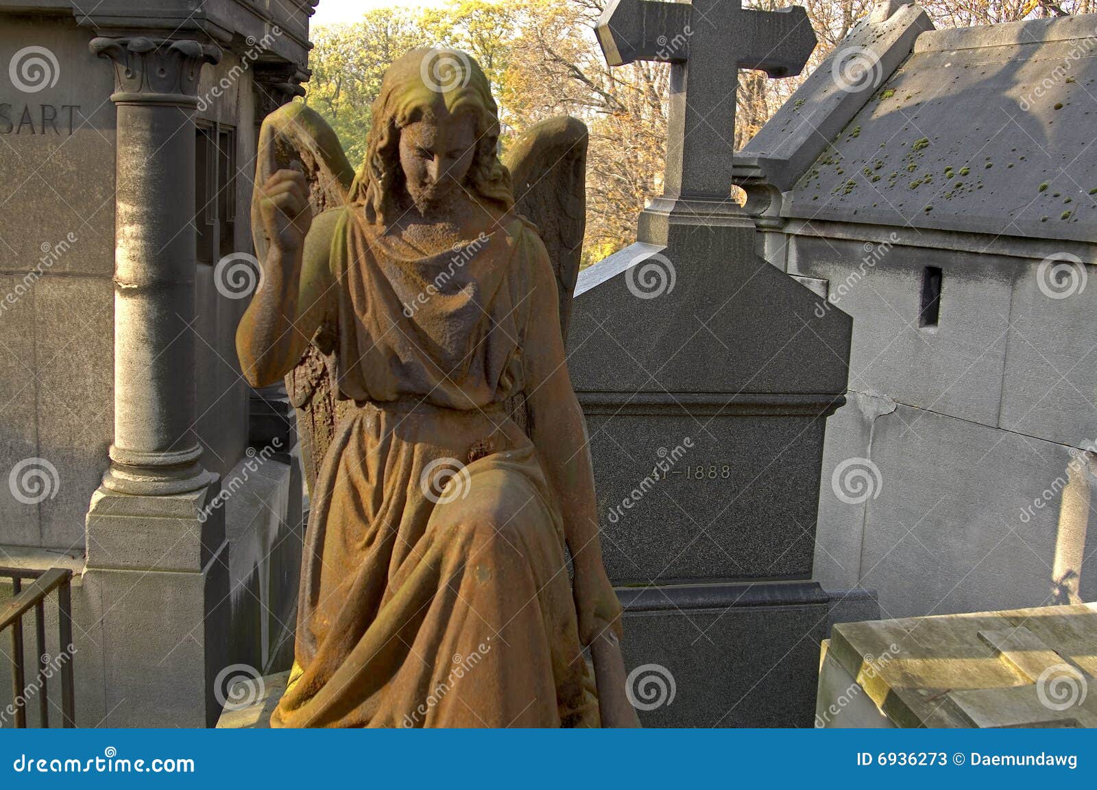 Het Graf van de engel stock afbeelding. Image of gotisch - 6936273