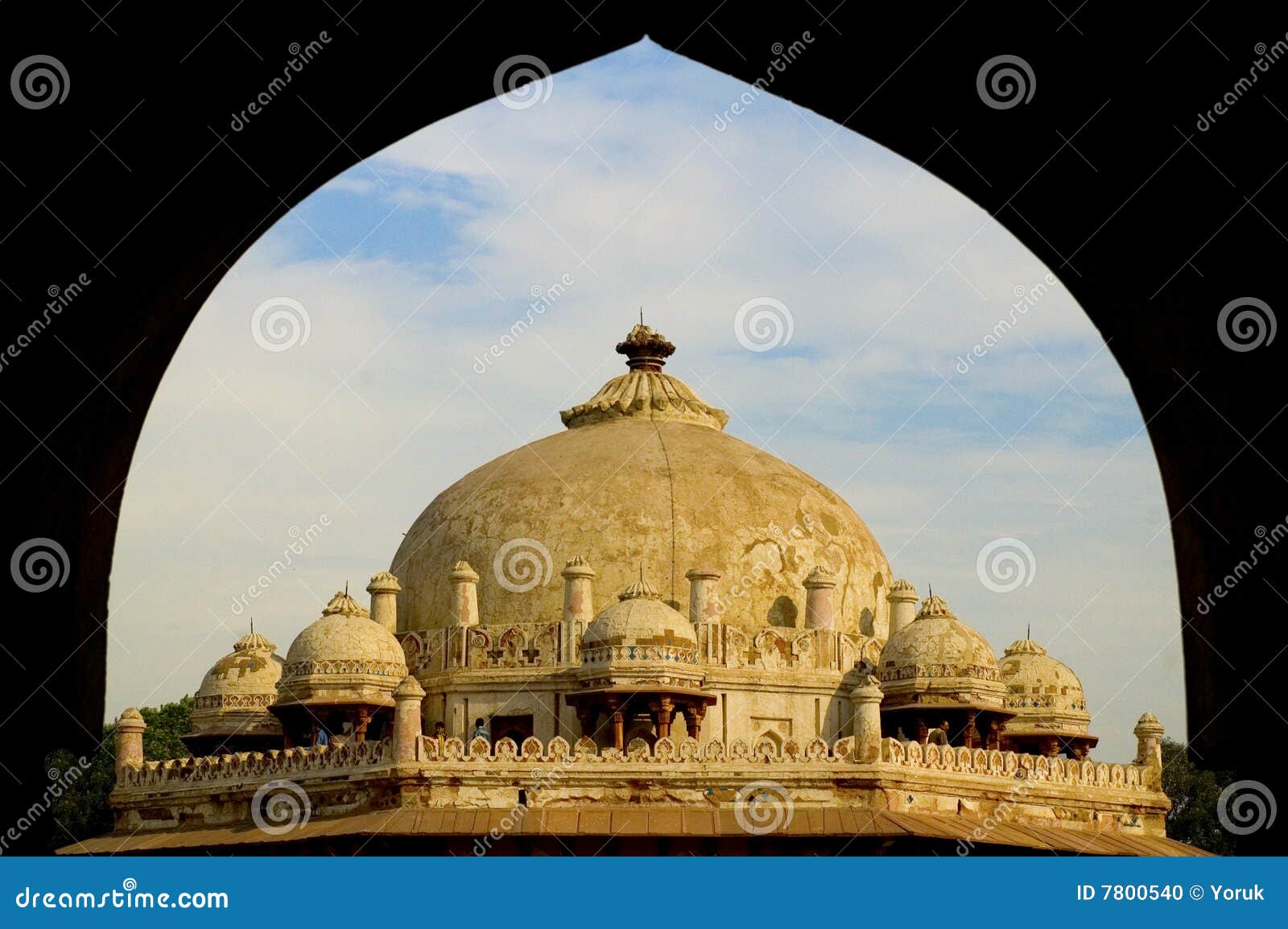 Het Graf Van ISSA Khan, New Delhi, India Stock Foto - Image of blauw ...