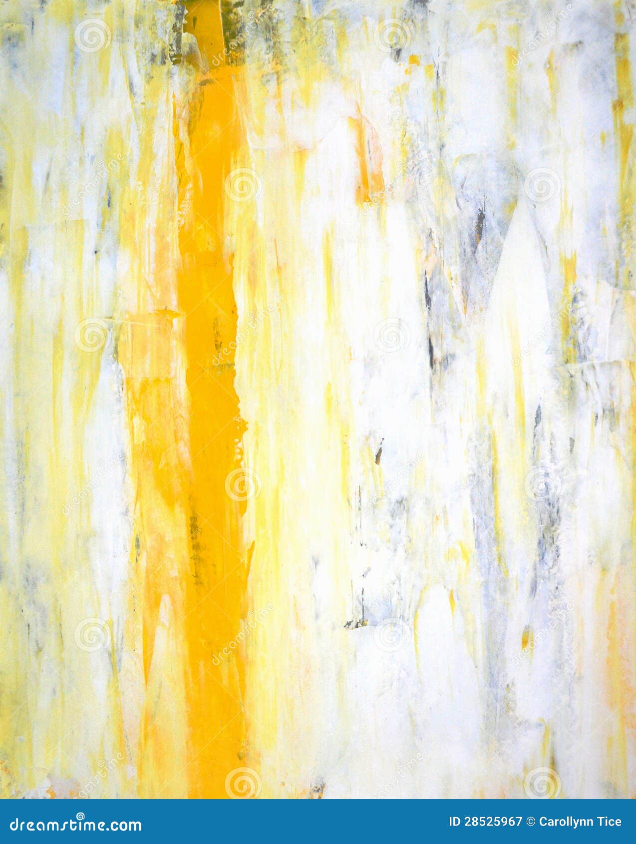 Het Grijze En Gele Abstracte Schilderen Van De Kunst Stock Afbeelding ...