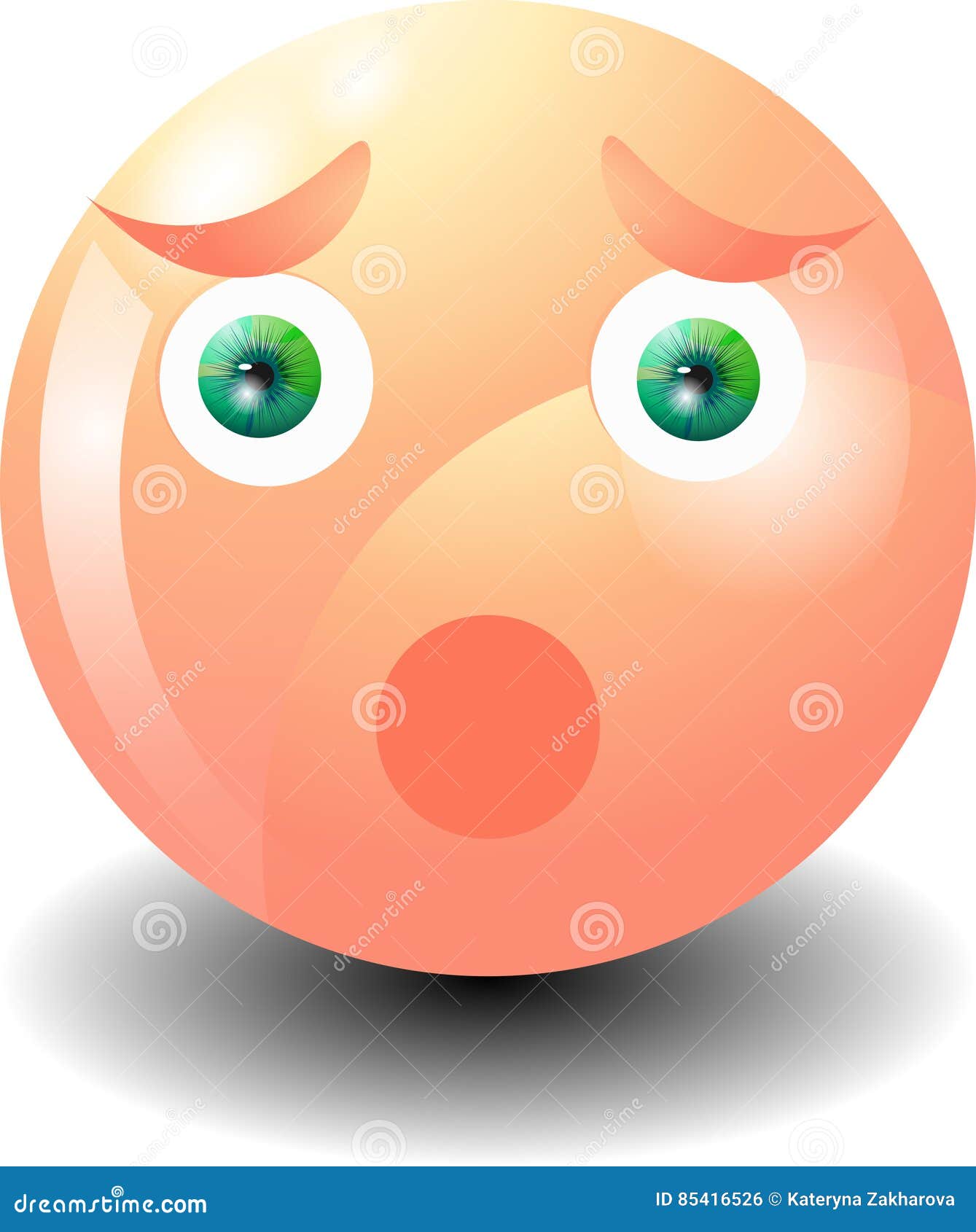 Het Grimassen Trekken Emoticon Verrassing Vector Illustratie ...