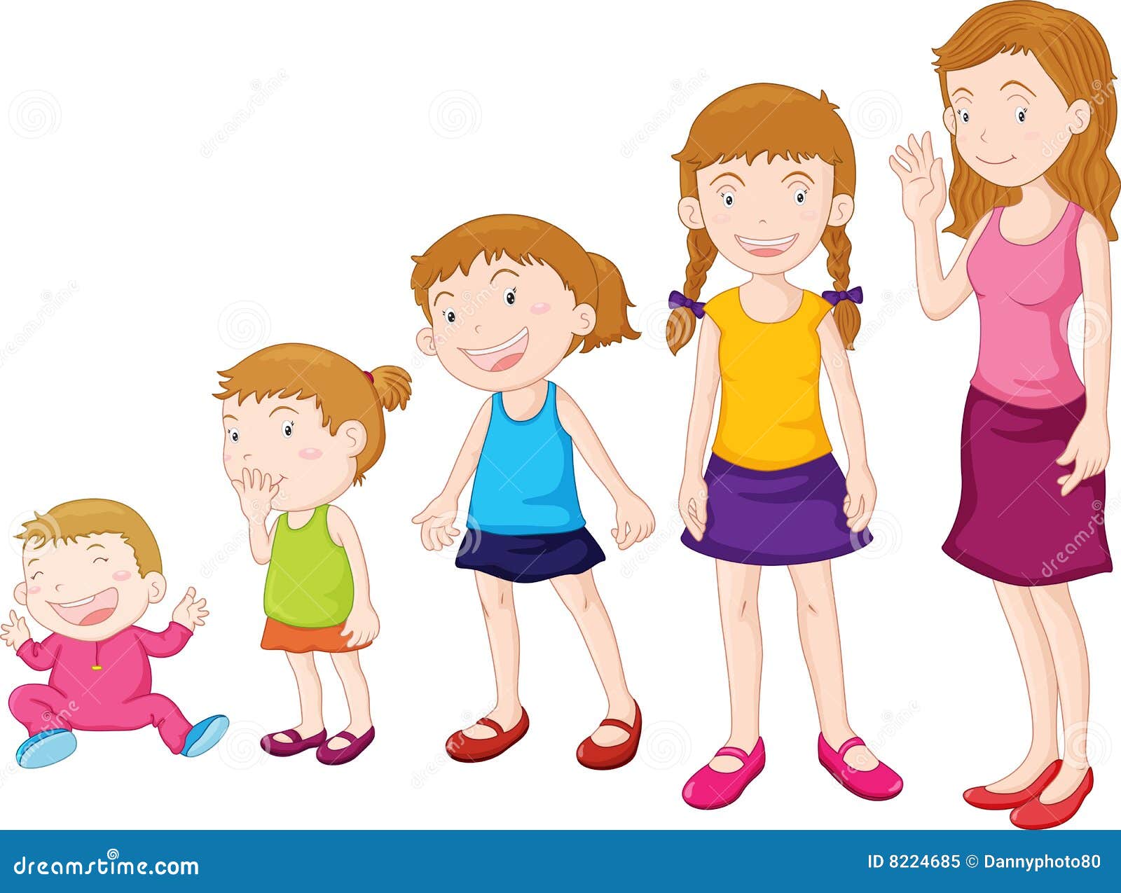 Het groeien stock illustratie. Illustration of baby, grafisch - 8224685