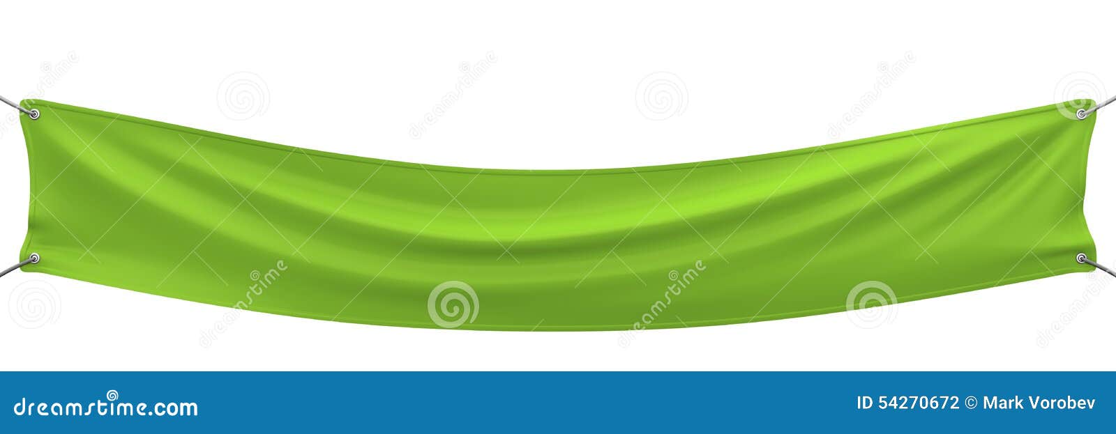 Het Groene Banner Uitrekken Zich Stock Illustratie - Illustration of reclame, decoratie: 54270672