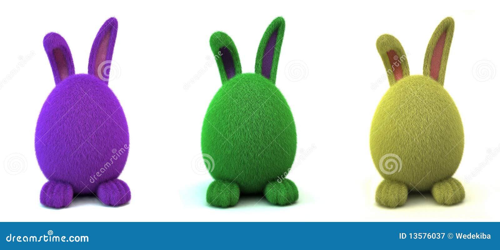 Het Groene BontKonijntje Van Het Ei Stock Illustratie - Illustration of ...