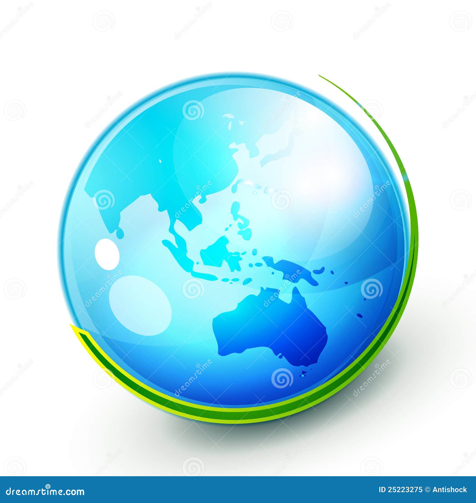 Het Groene Concept Van De Aarde Stock Illustratie - Illustration of ...