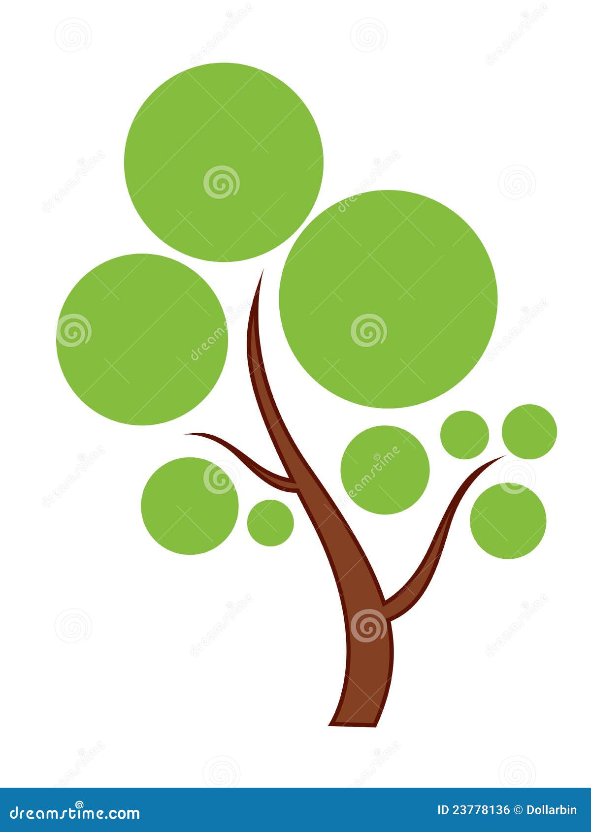 Het Groene Pictogram Van De Boom Vector Illustratie - Illustration of ...