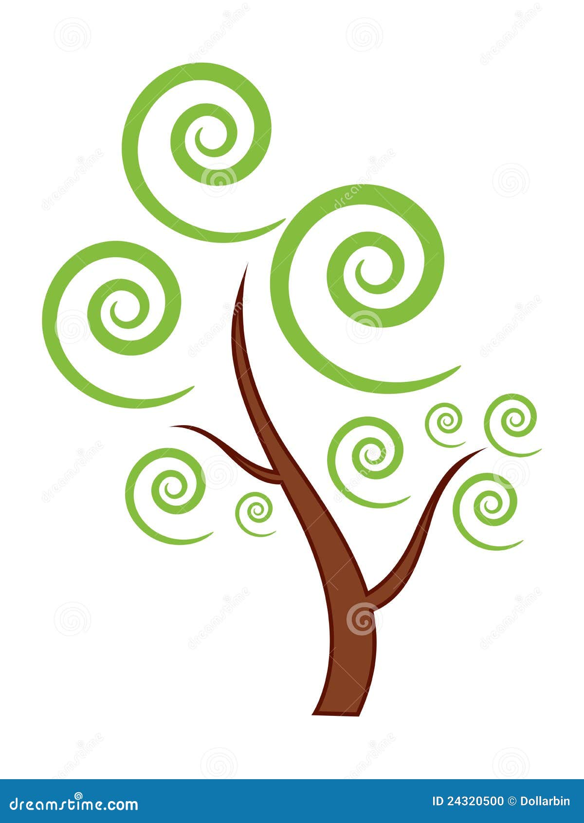 Het Groene Pictogram Van De Boom Vector Illustratie - Illustration of ...