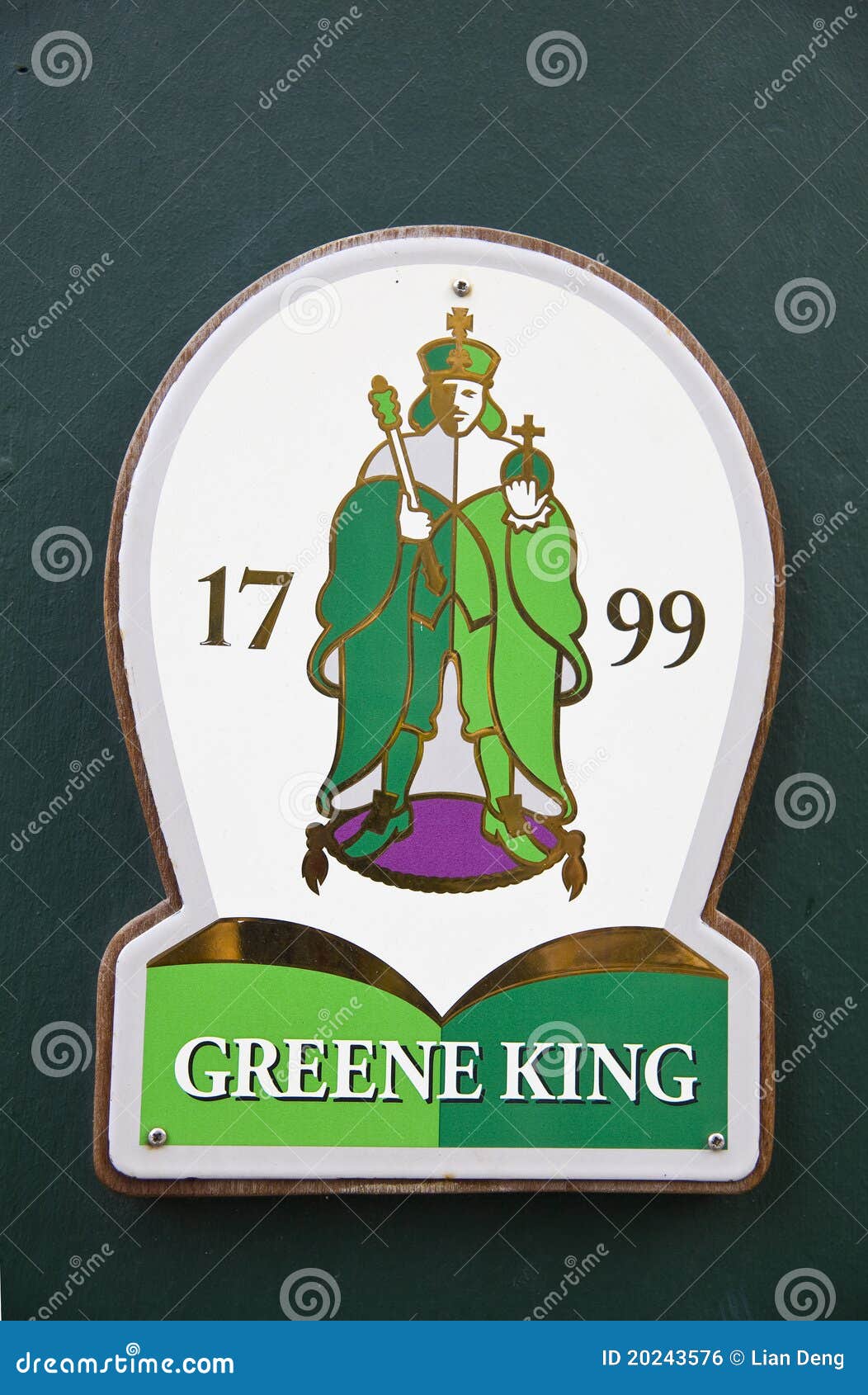 Het Groene Symbool Van De Koning Stock Foto - Image of klassiek ...