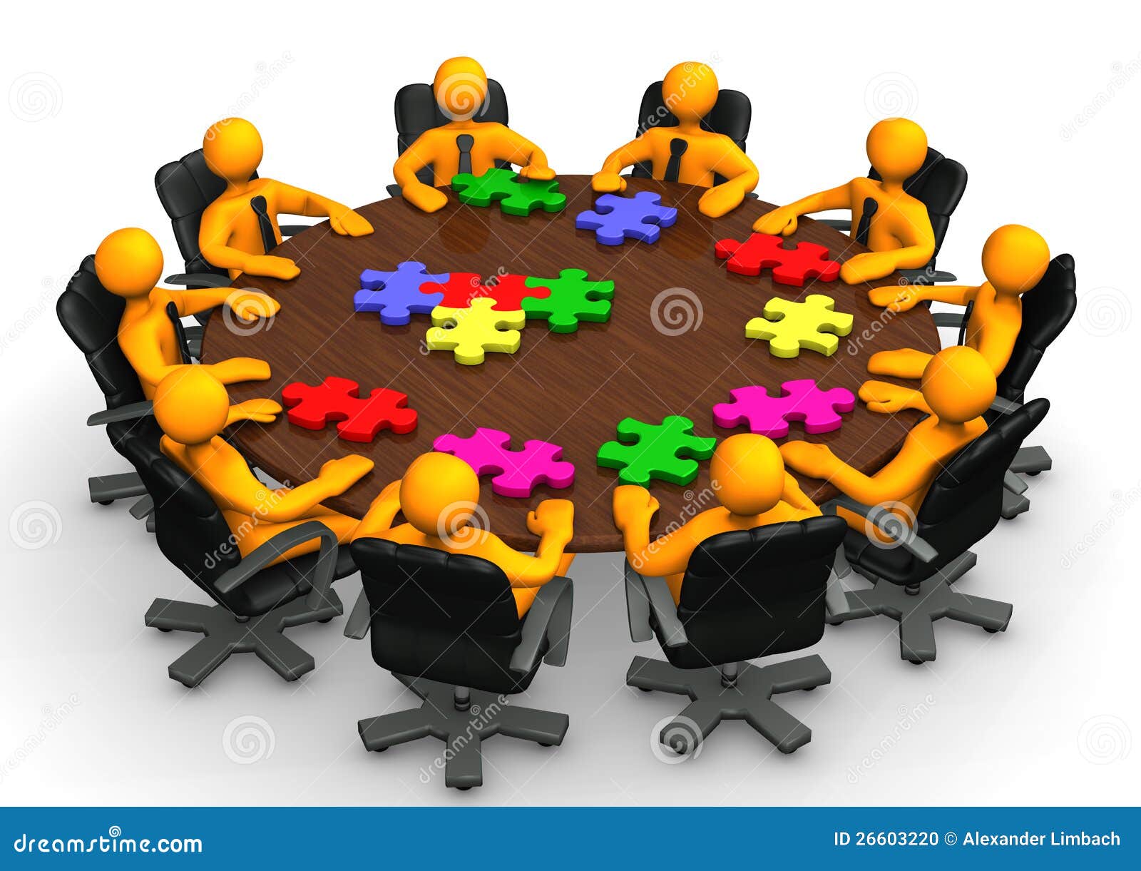 Het Groepswerk Van De Lijst Van De Conferentie Stock Illustratie ...