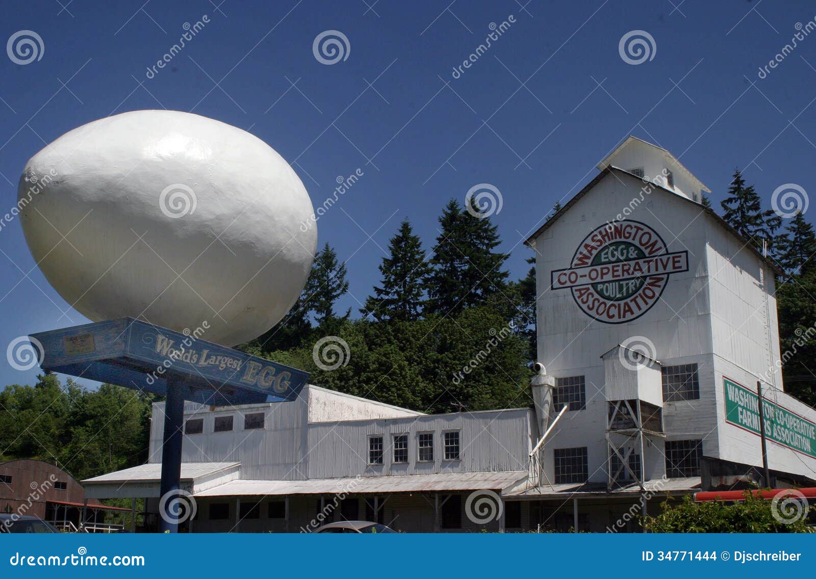 Het Grootste Ei Van De Wereld in Winlock, Washington Redactionele Stock ...