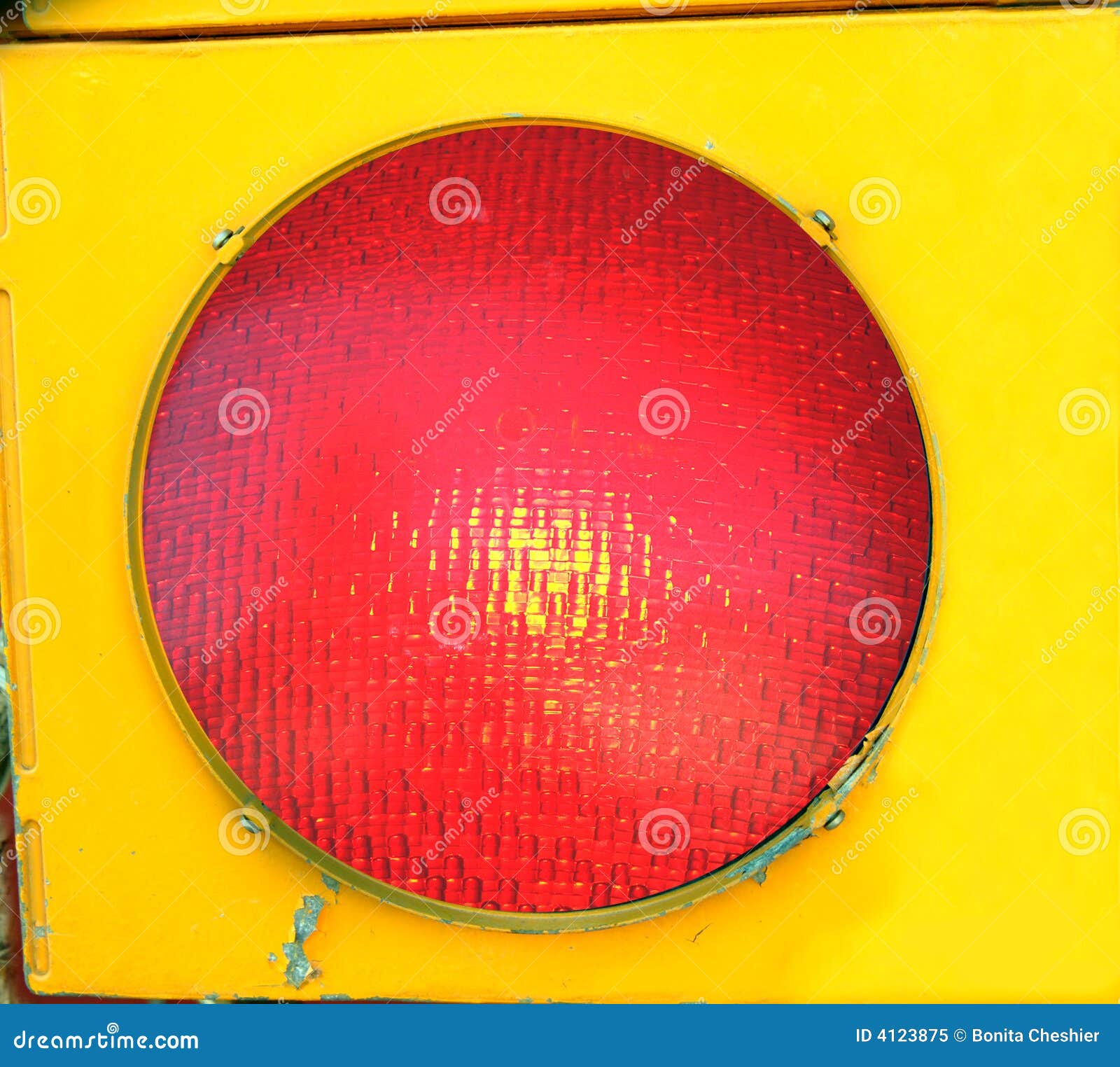 Het Grote Rode Licht Van Het Einde Stock Afbeelding - Image of signalen ...