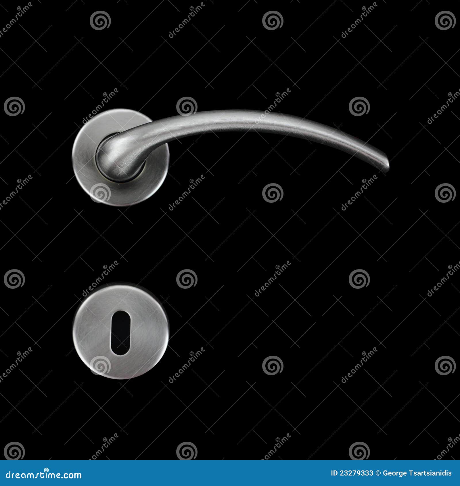 Het Handvat En Het Sleutelgat Van De Deur Stock Afbeelding - Image of ...